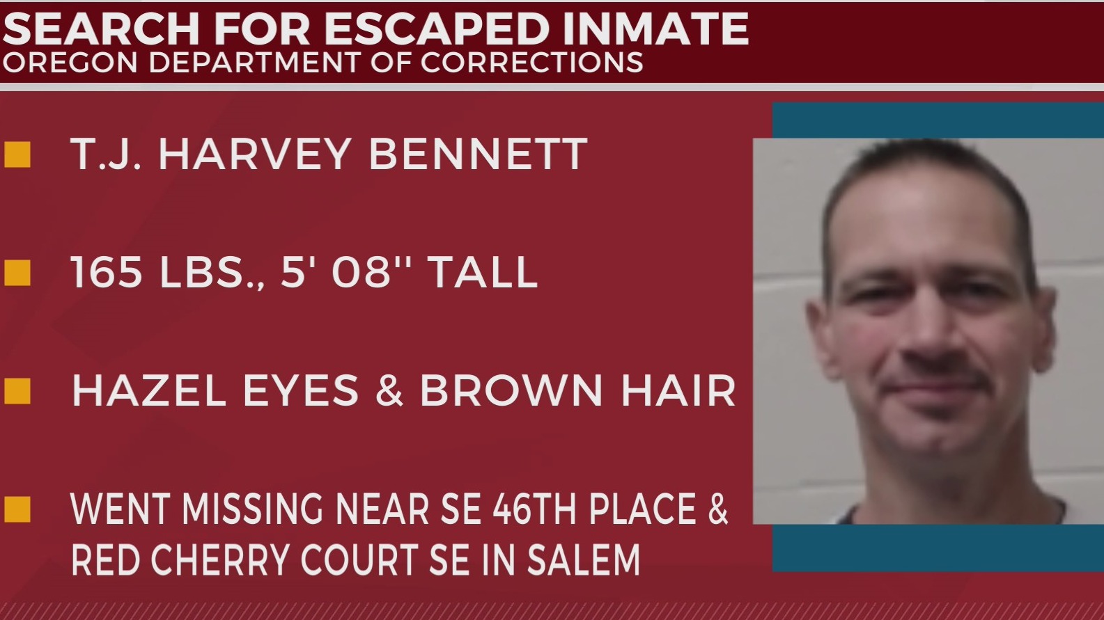 Oregon correctional inmate walks off worksite in Salem – KOIN.com