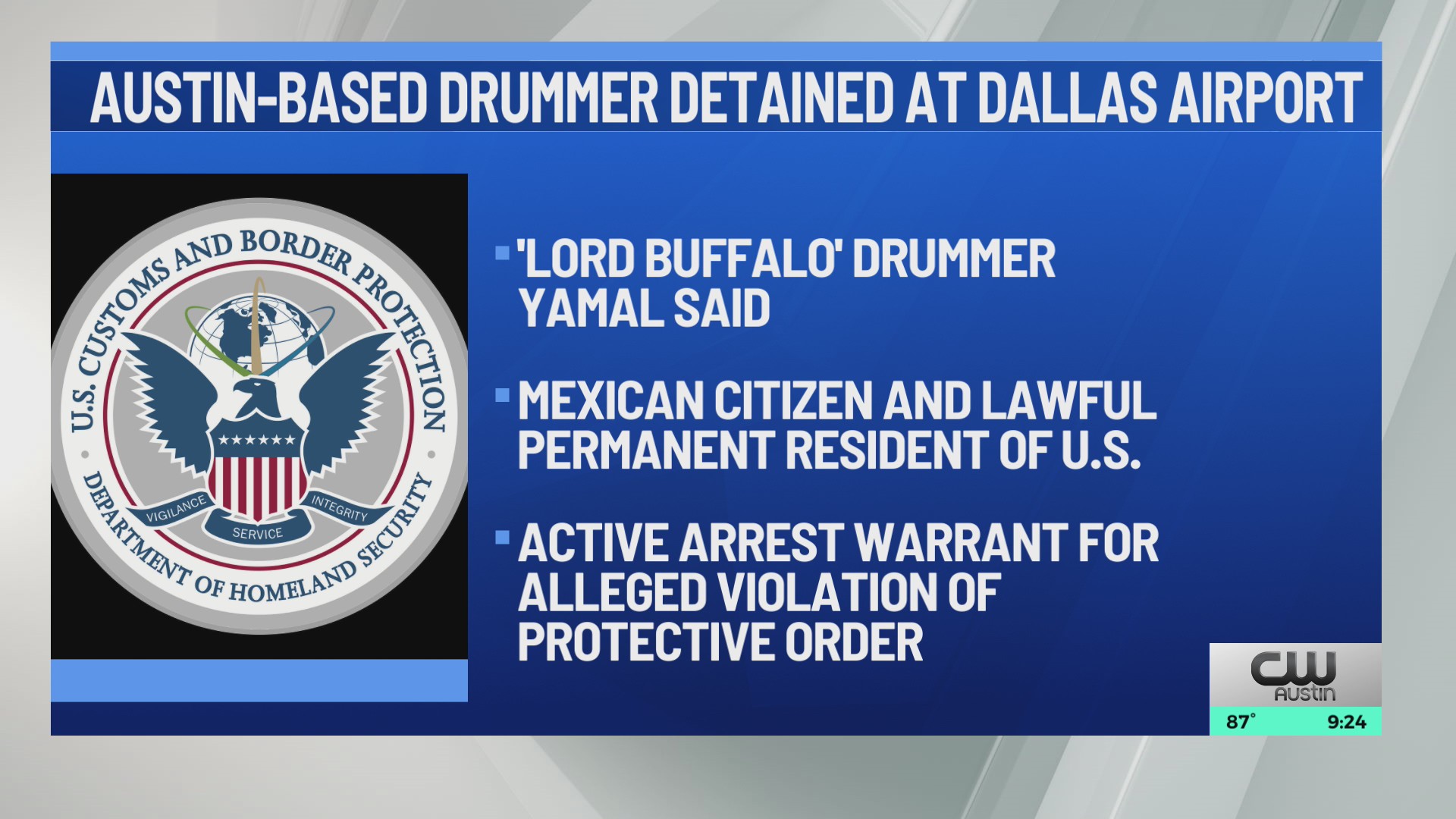 Austin band cancels European tour after drummer arrested by CBP at ...