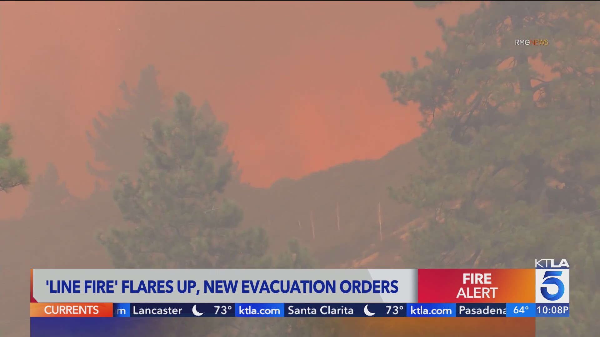 Line Fire flares up, prompts new evacuation orders – KTLA