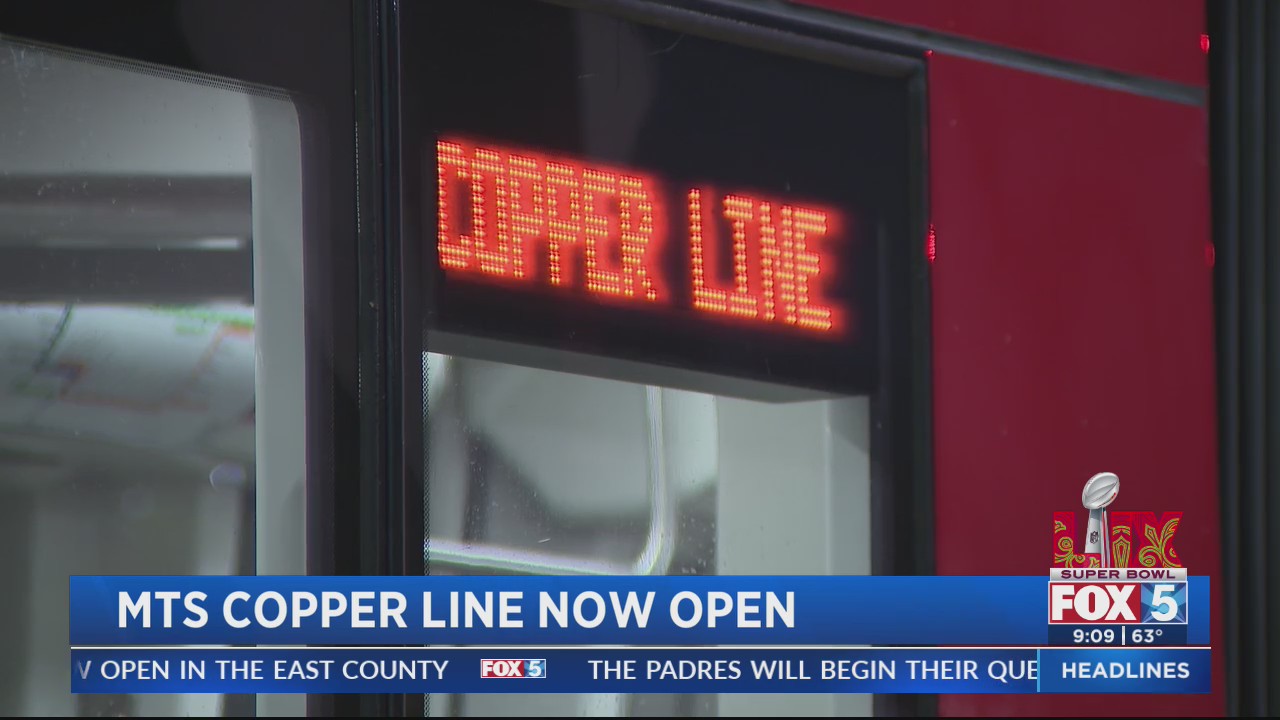 MTS Copper Line now open – FOX 5 San Diego & KUSI News