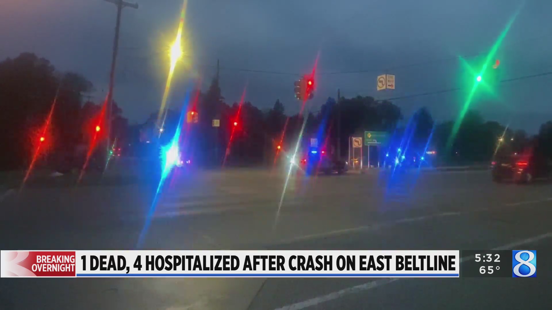 GRPD: 1 killed, 4 injured in East Beltline crash – WOODTV.com