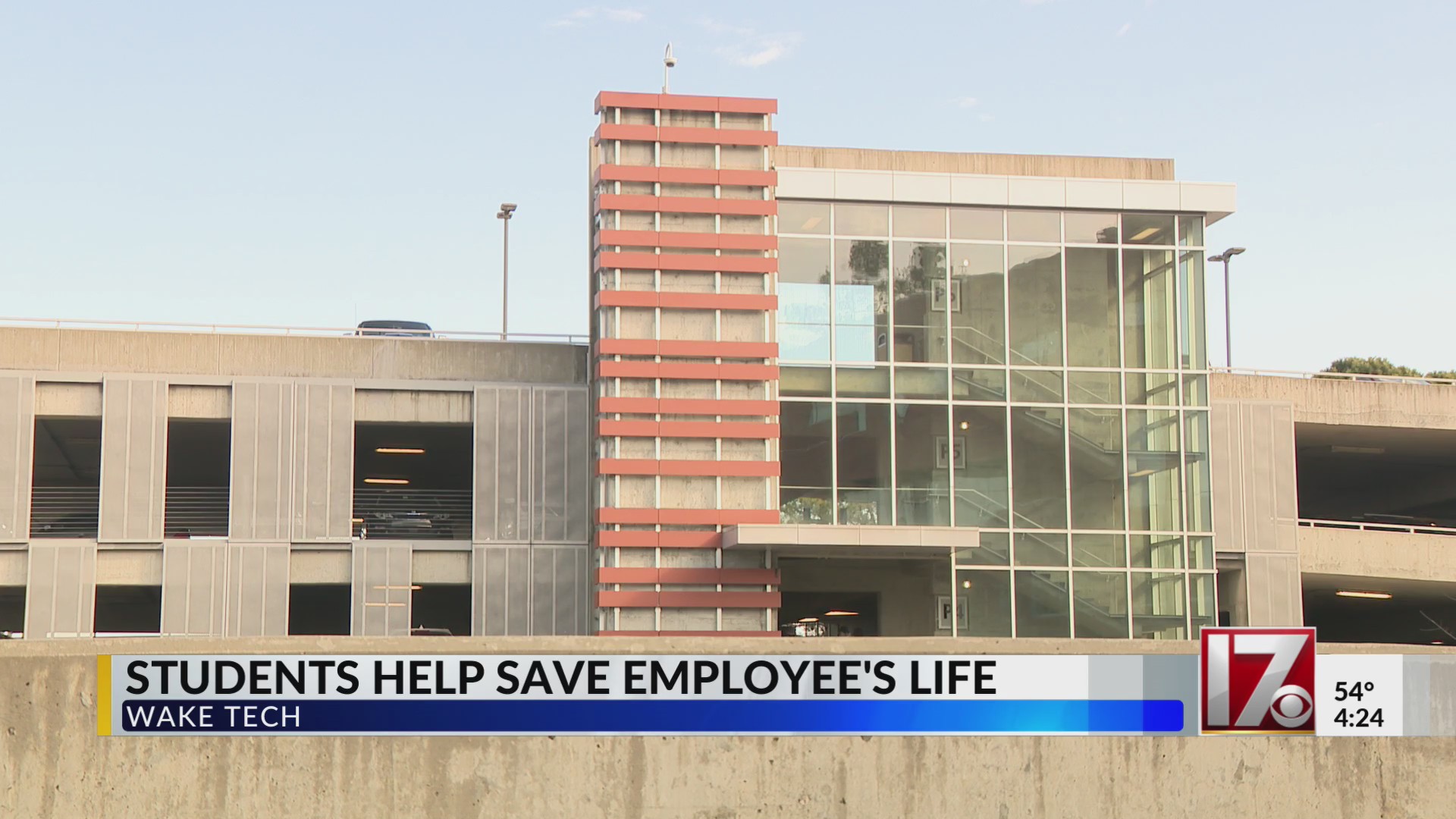 Wake Tech students help save employee’s life – CBS17.com