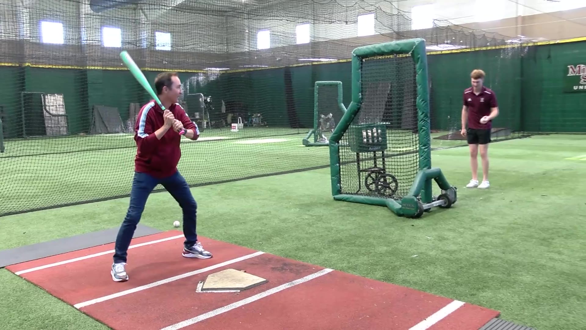 Ozarks First EXCLUSIVE: Jeremy Rabe hits a few balls with the MSU Bears ...