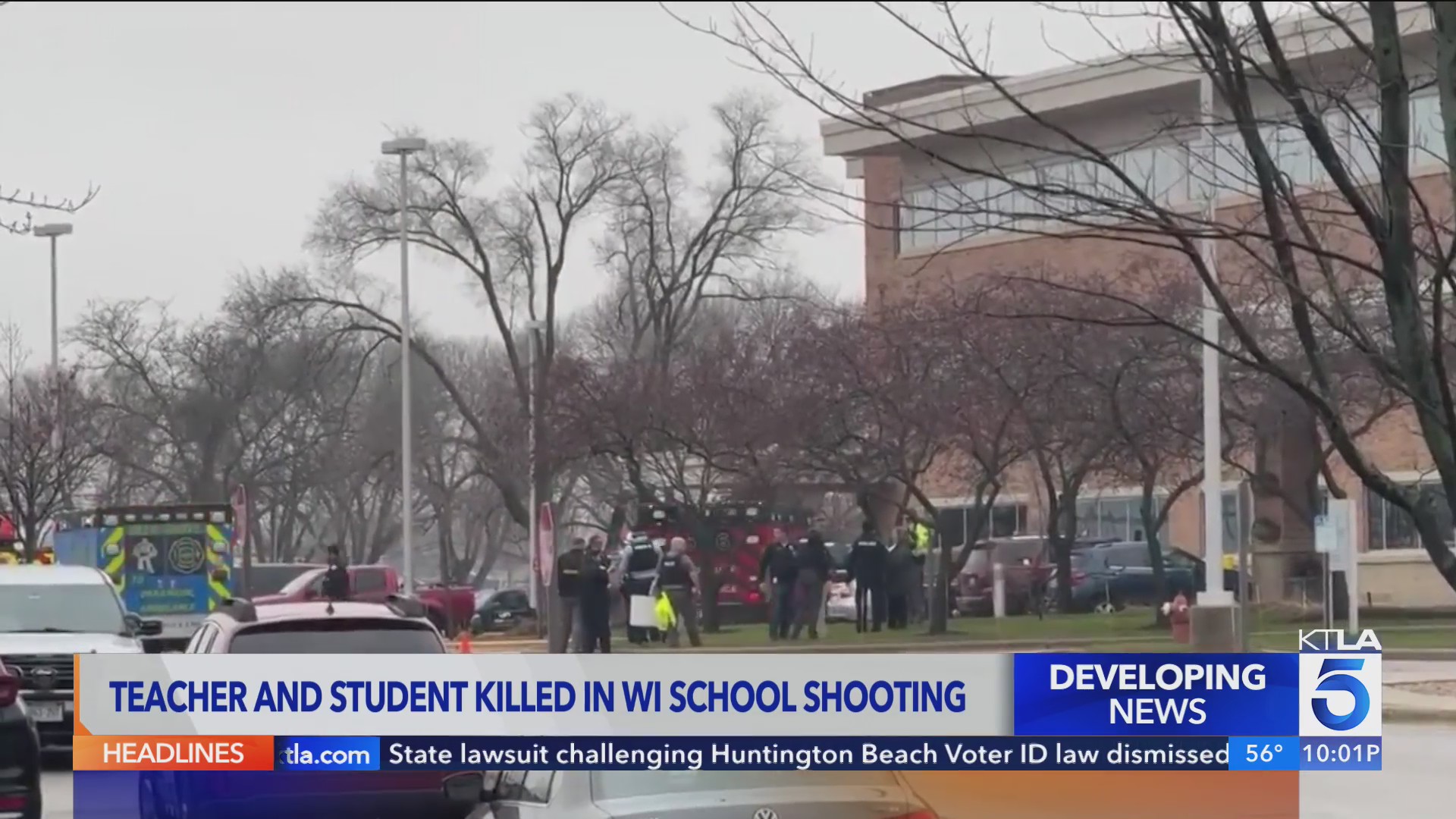 Teacher and student killed in Wisconsin school shooting – KTLA