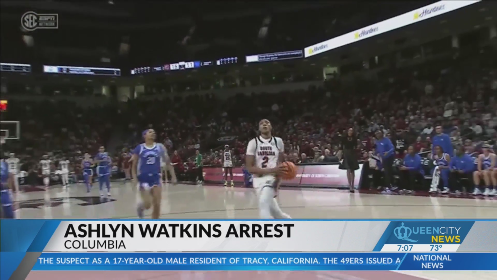 SC hoops player Watkins charged with assault, kidnapping – Queen City News