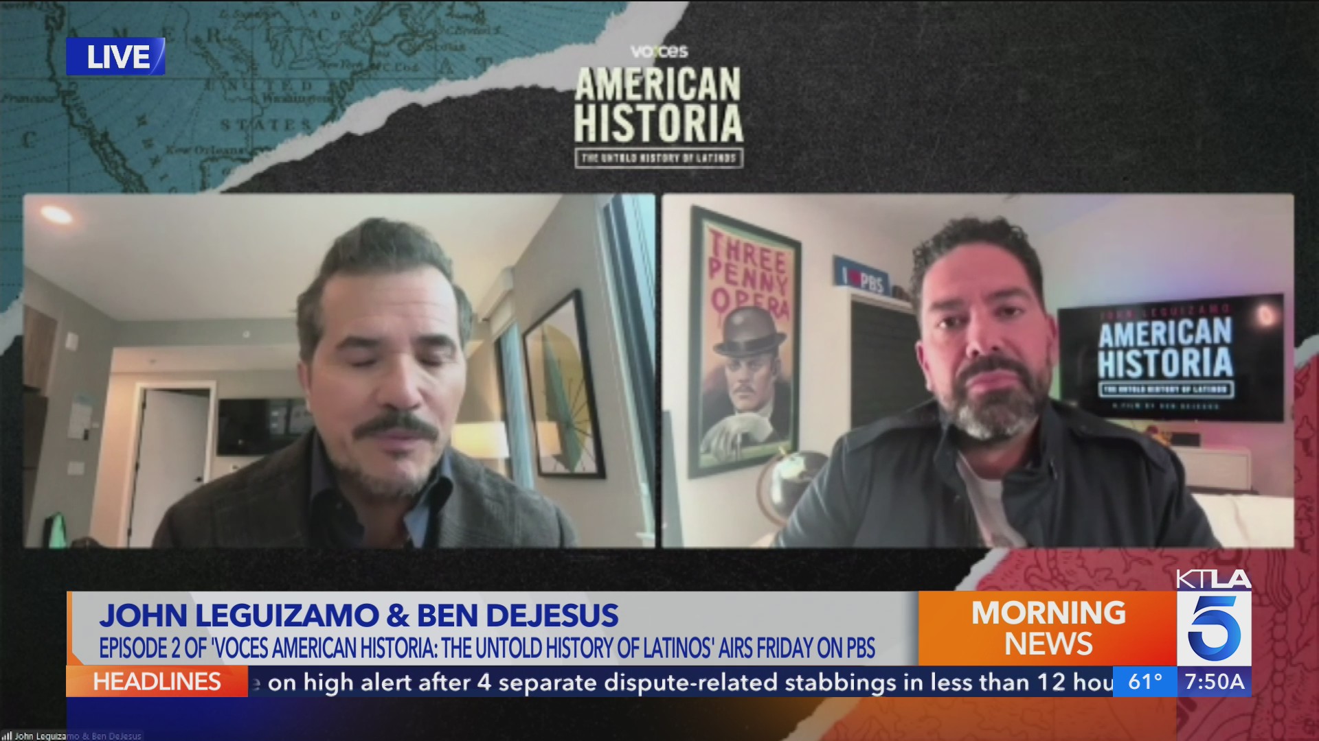 John Leguizamo & Ben DeJesus highlight their new three-part series – KTLA