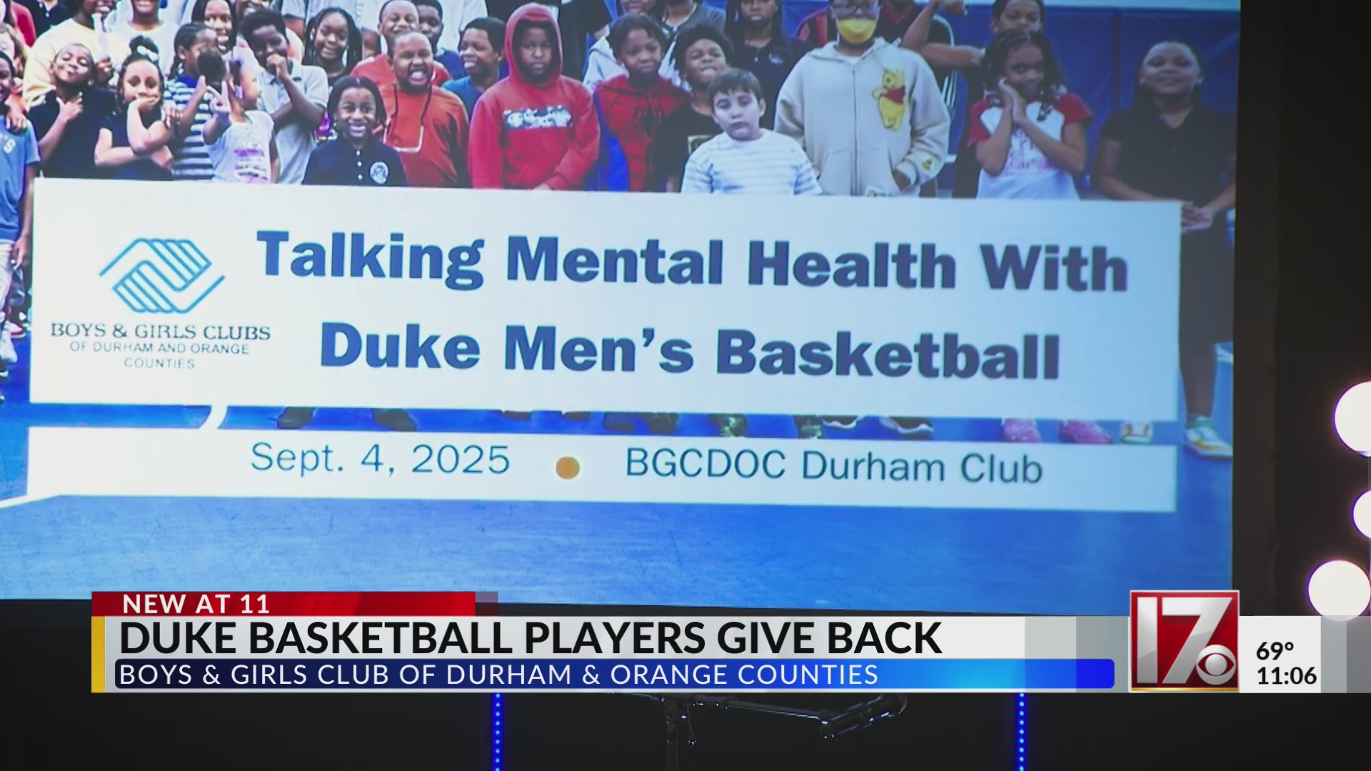 Duke basketball players give back – CBS17.com