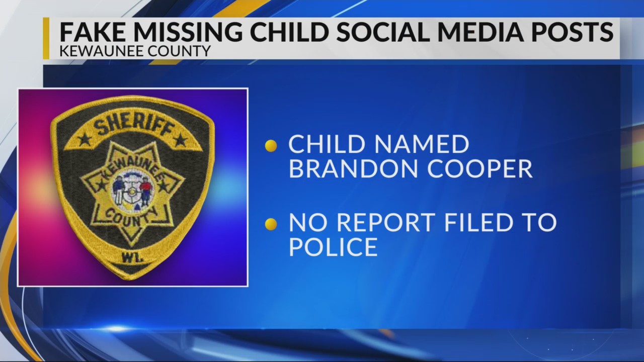 Kewaunee County Sheriff’s Department: Missing child scam “making its ...