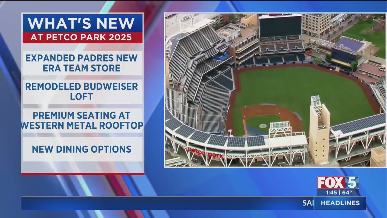 Petco Park debuting upgrades for 2025 season – FOX 5 San Diego & KUSI News