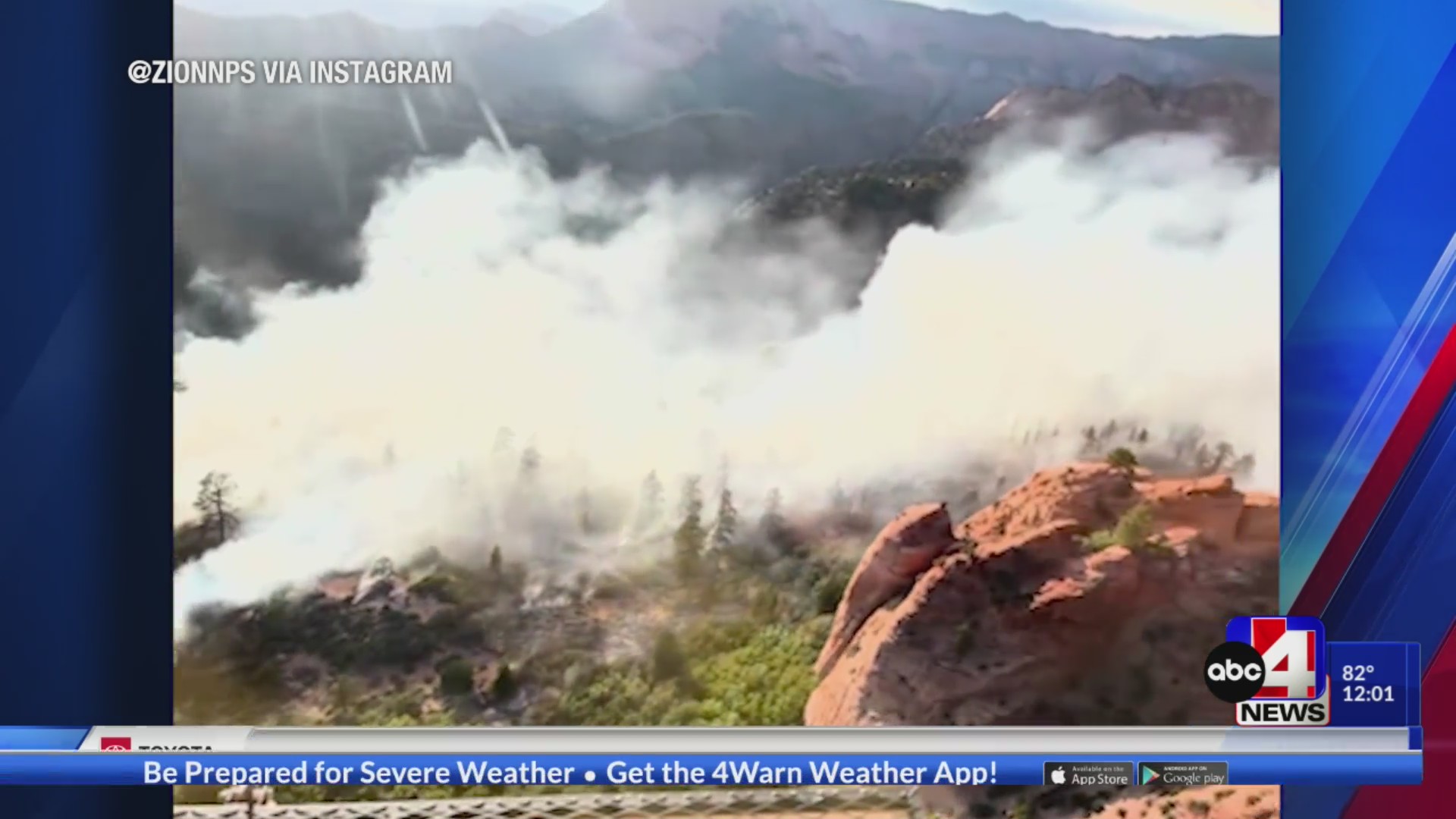 Wildfire continues to burn in Zion National Park – ABC4 Utah