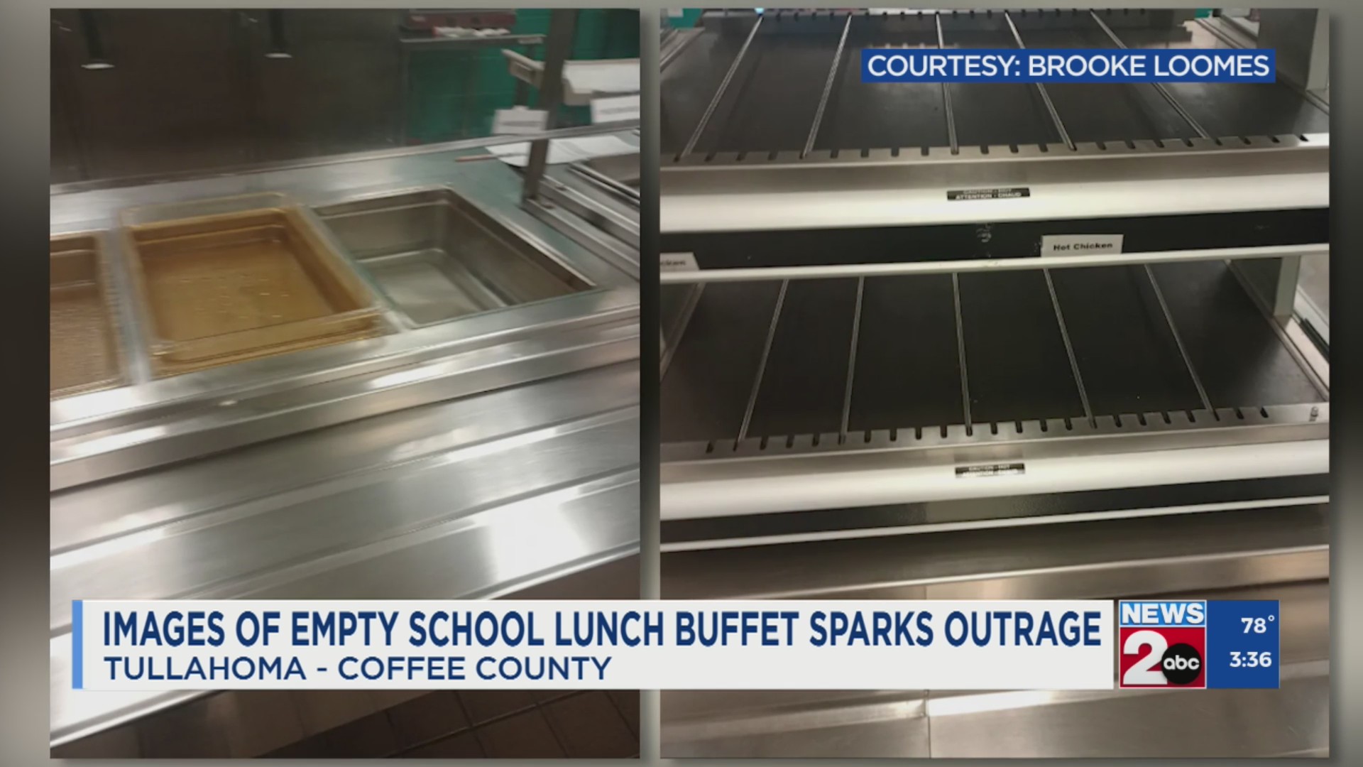 Images of empty TN school lunch buffet sparks outrage – WKRN News 2