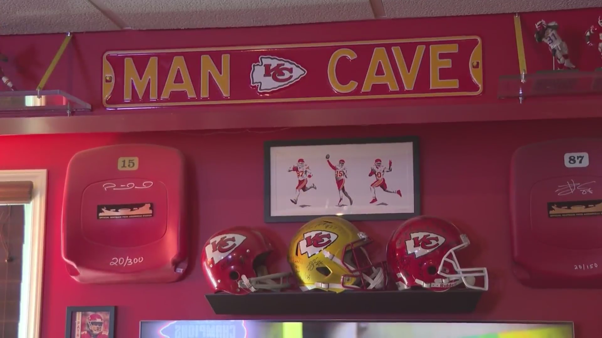 Kansas City Chiefs fans show off at-home viewing, fan caves – FOX 4 ...