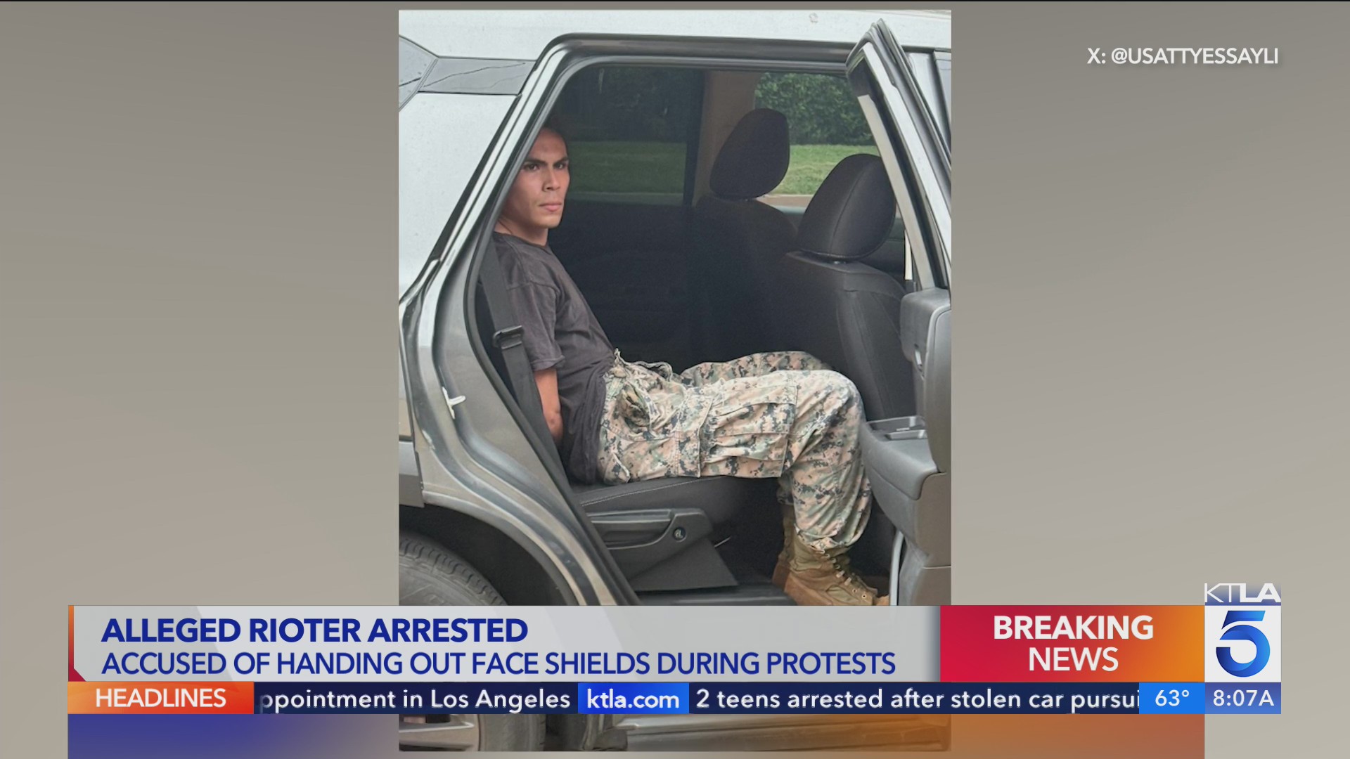 Alleged rioter arrested for handing out face shields during protests: U ...