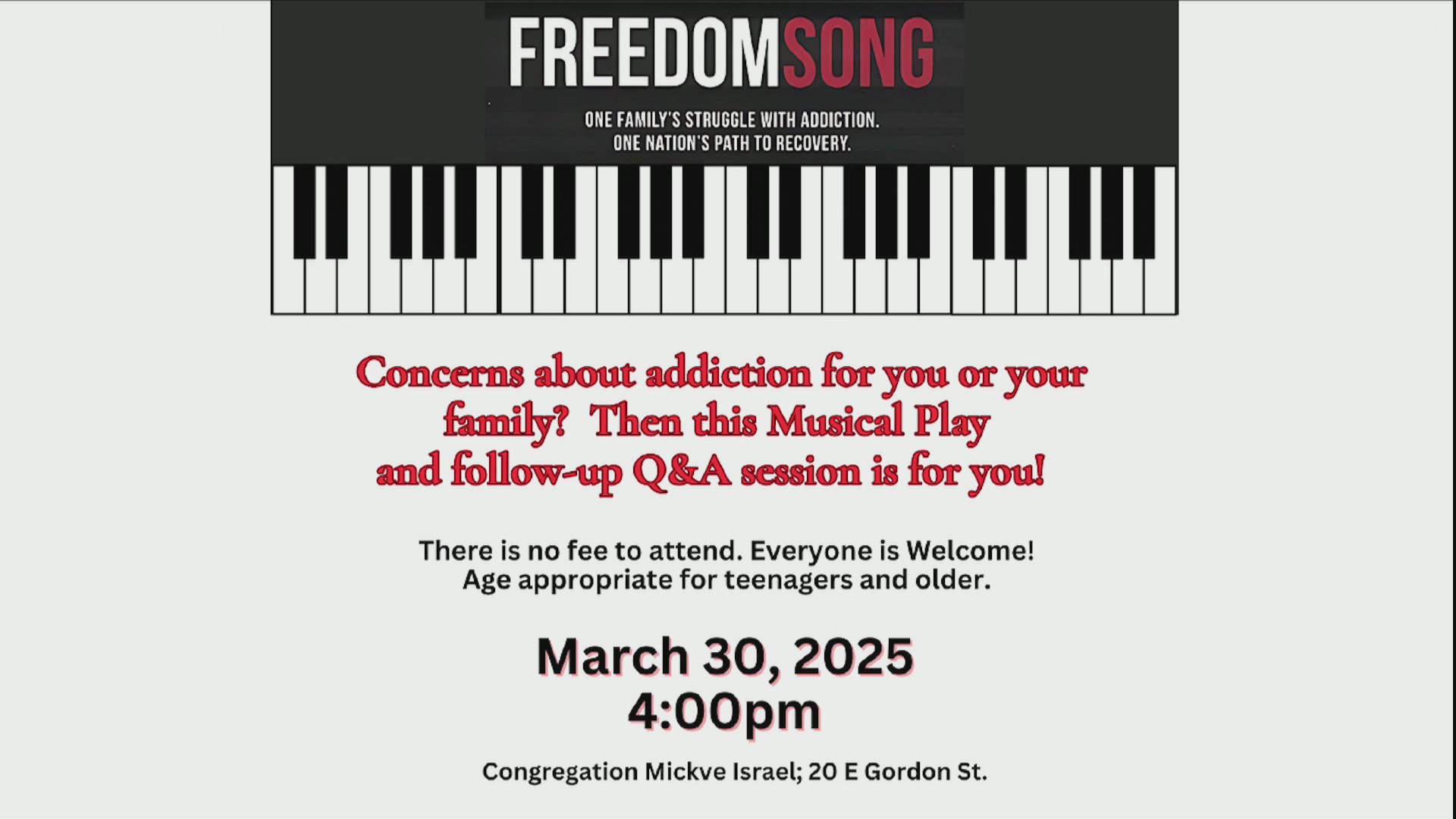 Community Corner: Congregation Mickve Israel hosts “Freedom Song” – WSAV-TV
