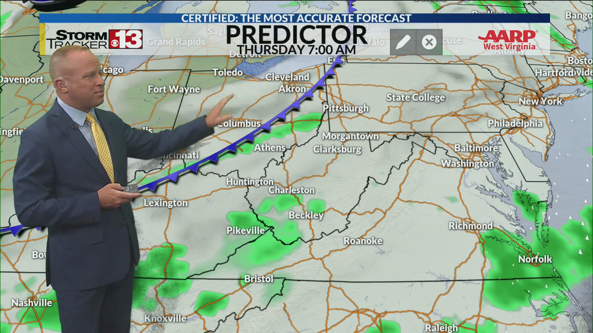 BRYAN HUGHES: More rain for Monday! – WOWK 13 News