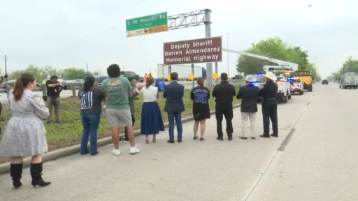 Deputy Darren Almendarez sign revealed honoring his name | CW39 HOUSTON ...