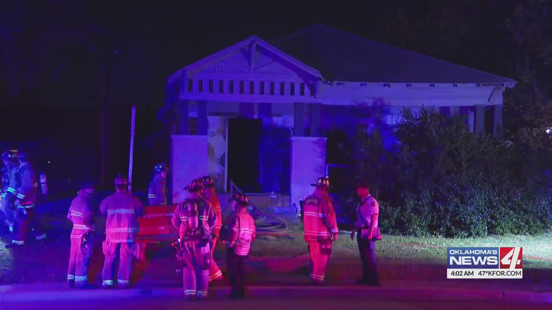 OKCFD respond to overnight vacant house fire – KFOR.com Oklahoma City