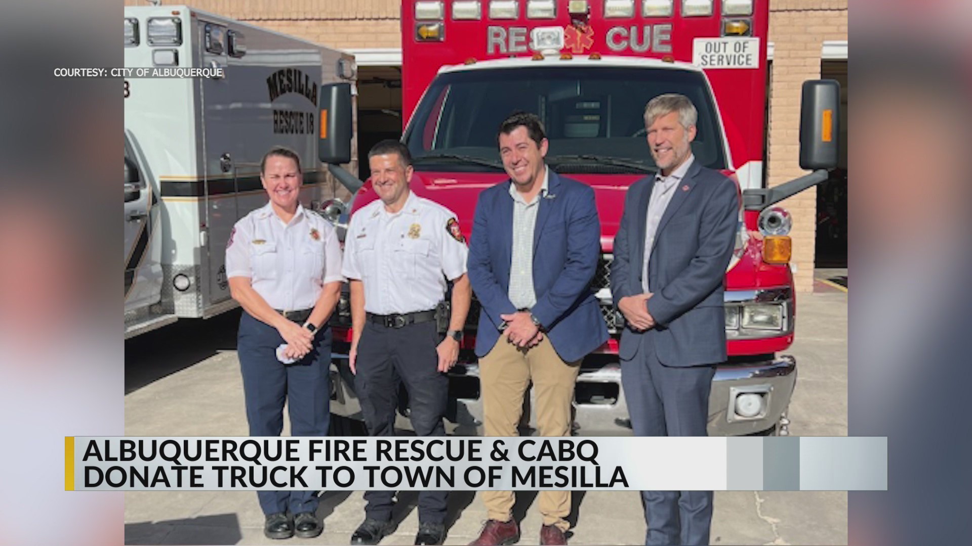 Albuquerque Fire Rescue donates decommissioned rescue truck – KRQE NEWS ...