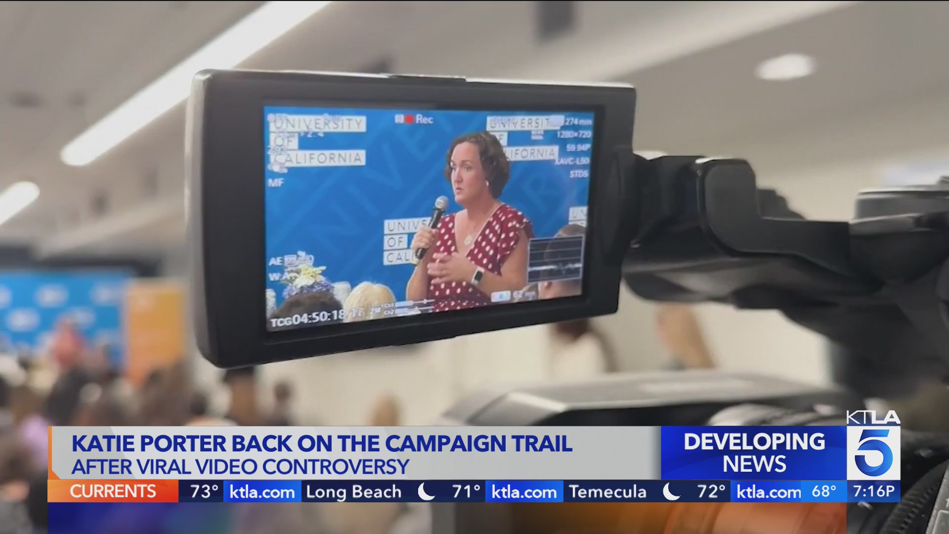 “What I did was not good”: Katie Porter back on the campaign trail ...