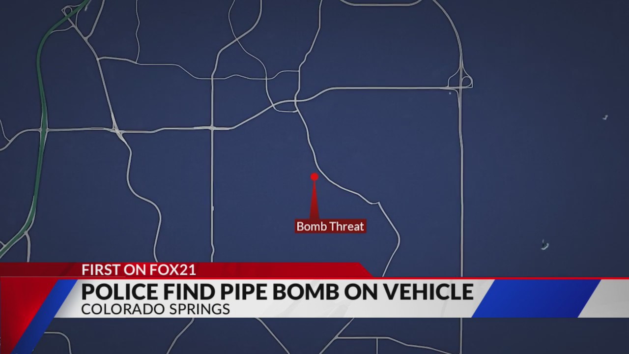 CSPD: Pipe bomb found on vehicle, safely removed by EOD – FOX21 News ...