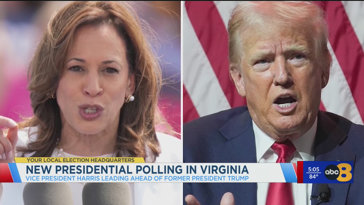 New polling shows Harris with a big lead in Virginia; political analyst ...