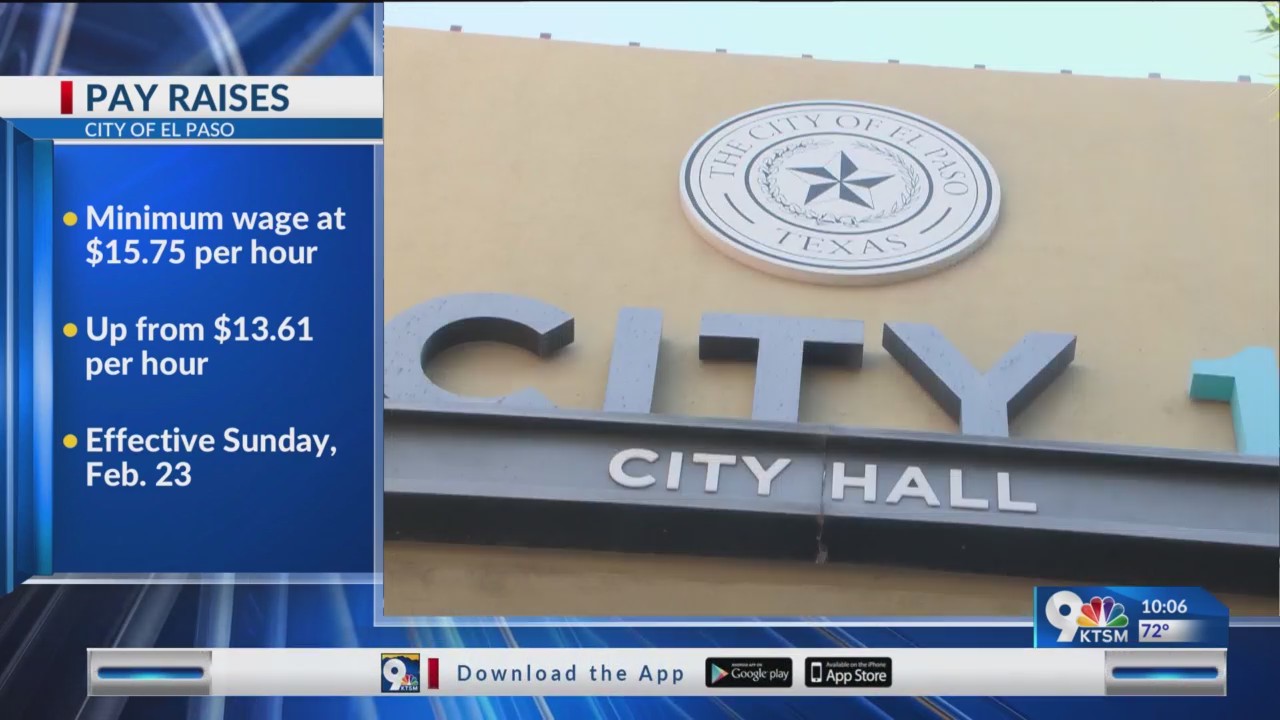 City of El Paso raises minimum wage for its employees – KTSM 9 News