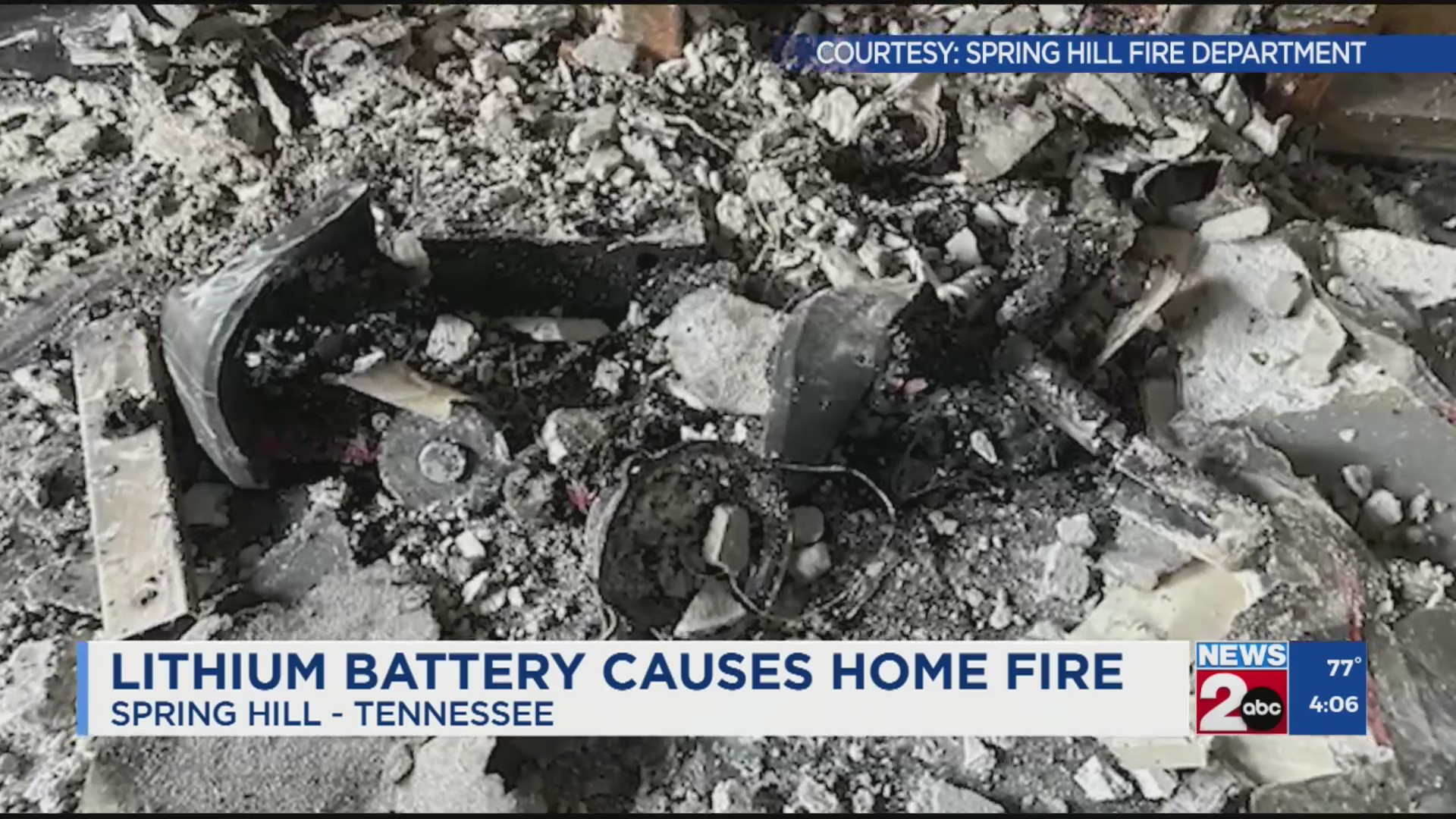 Lithium battery causes Spring Hill house fire – WKRN News 2