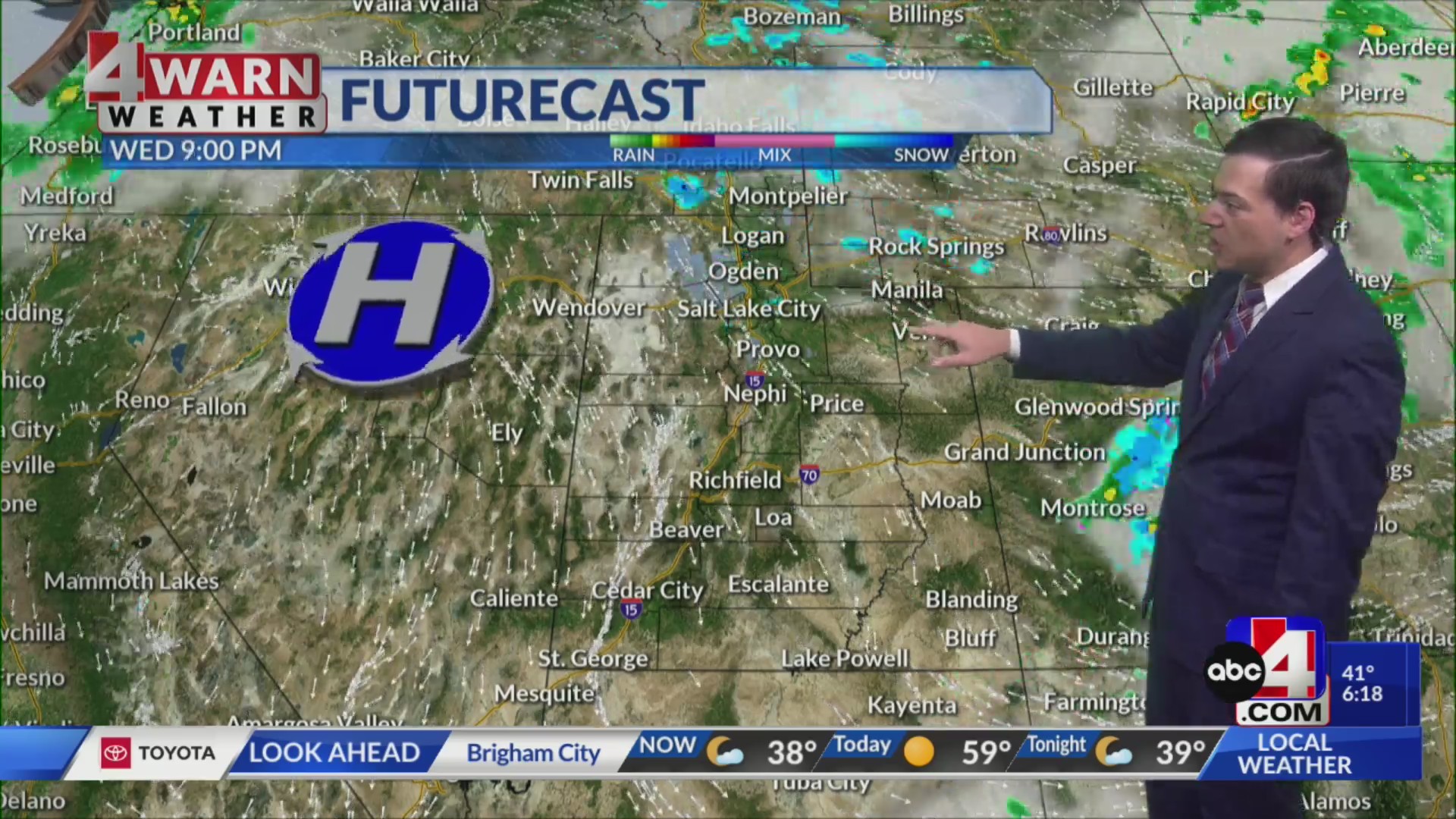 Warming temperatures as calmer skies move in – ABC4 Utah