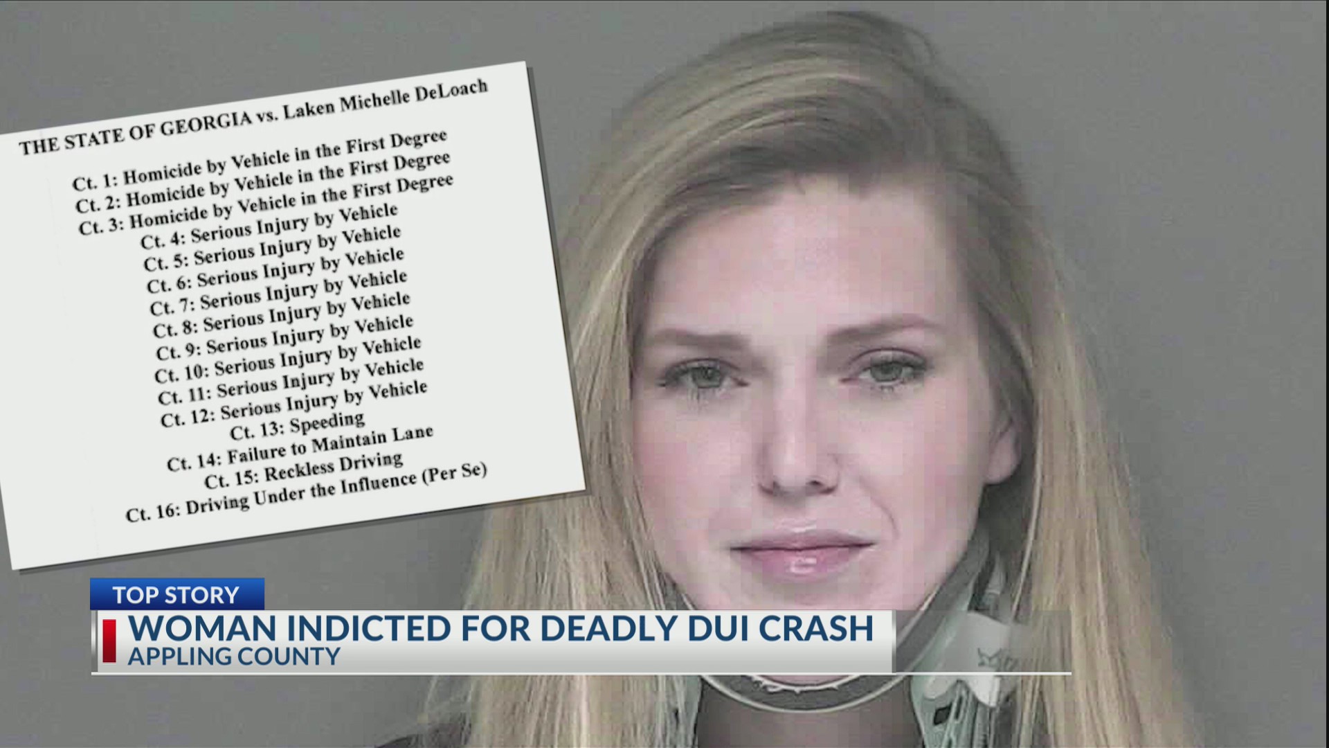 Woman indicted for deadly DUI crash in Baxley – WSAV-TV