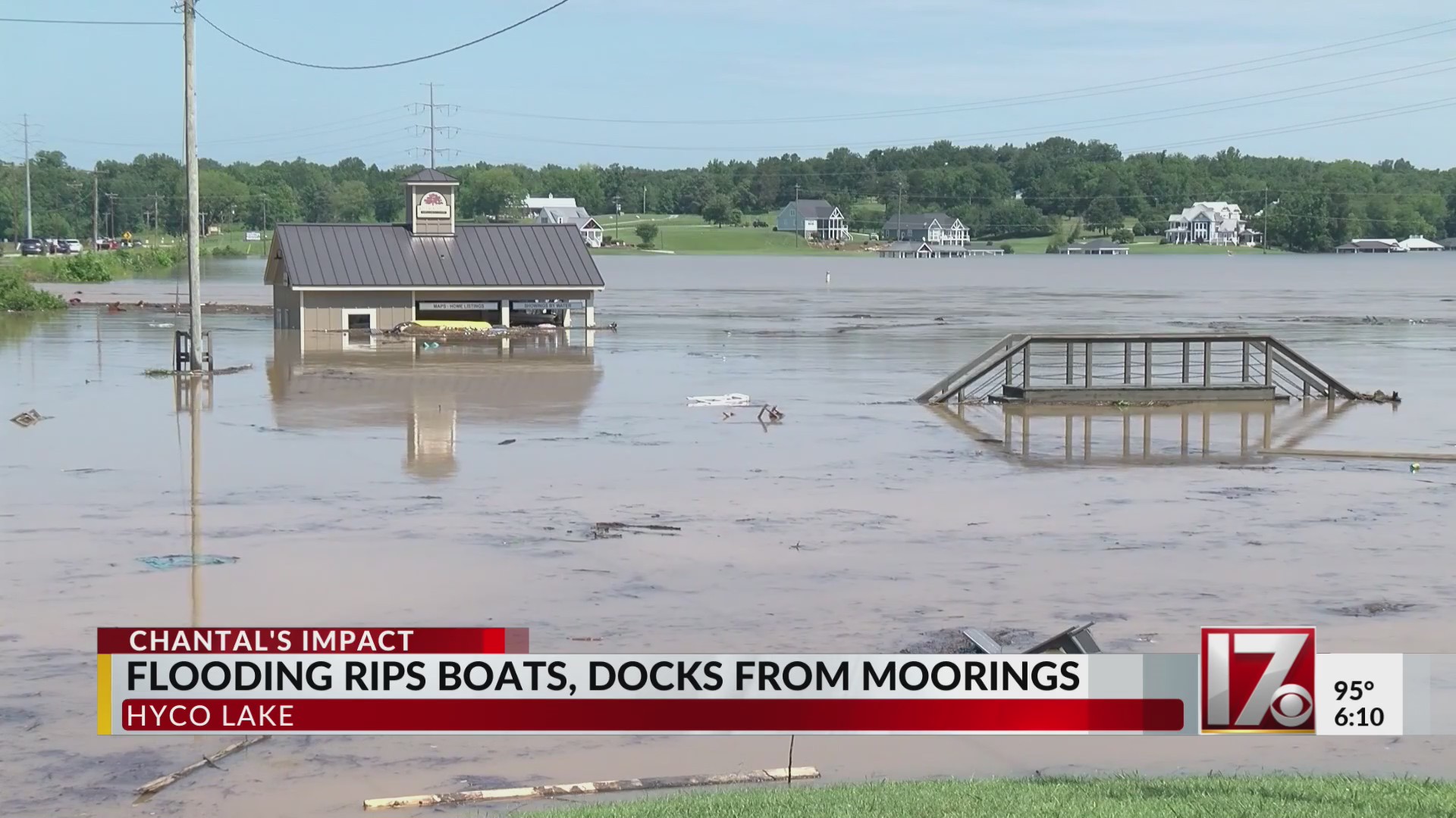 Flooding rips boats, docks from moorings in Person County – CBS17.com