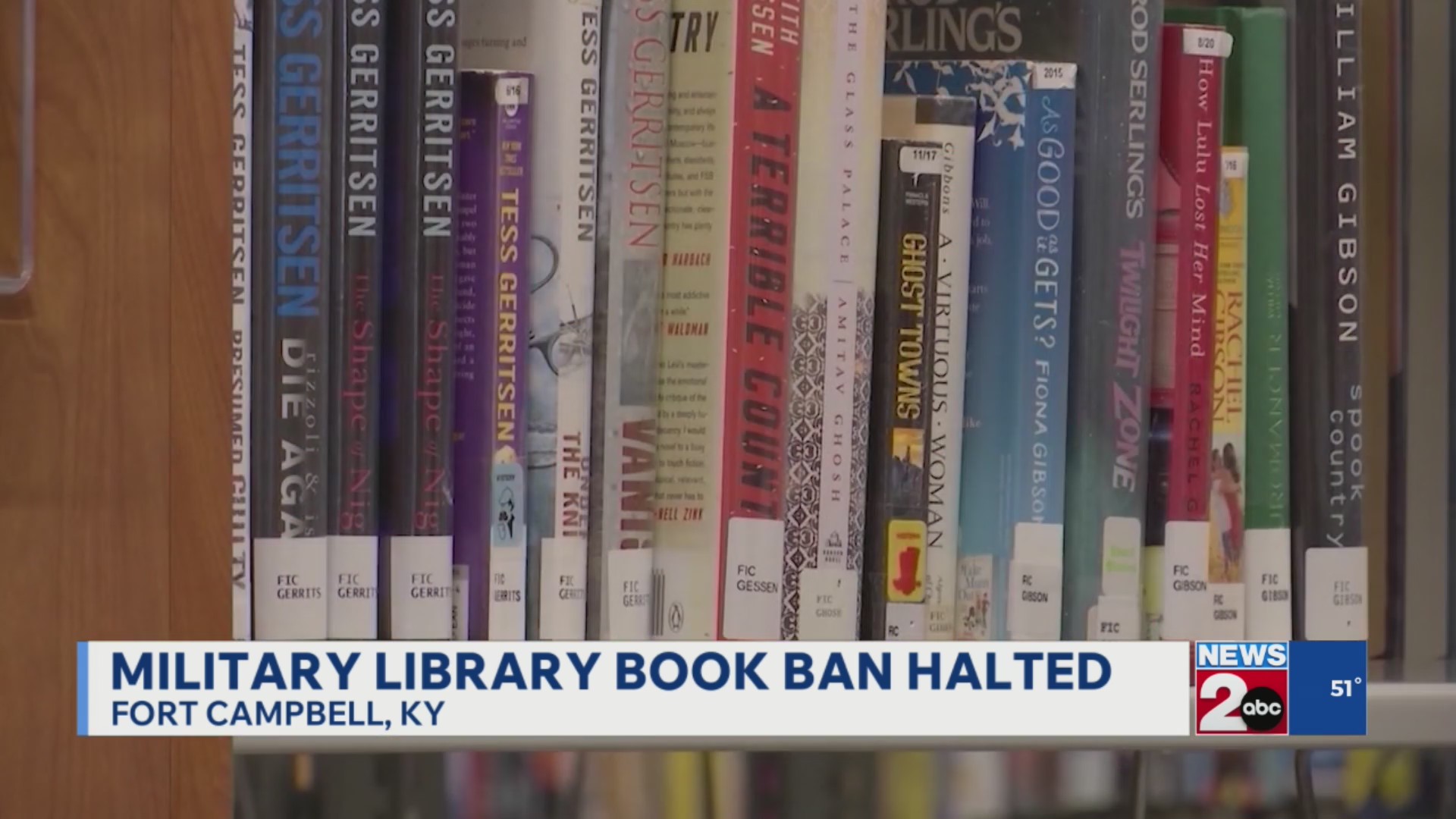 Military library book ban halted – WKRN News 2