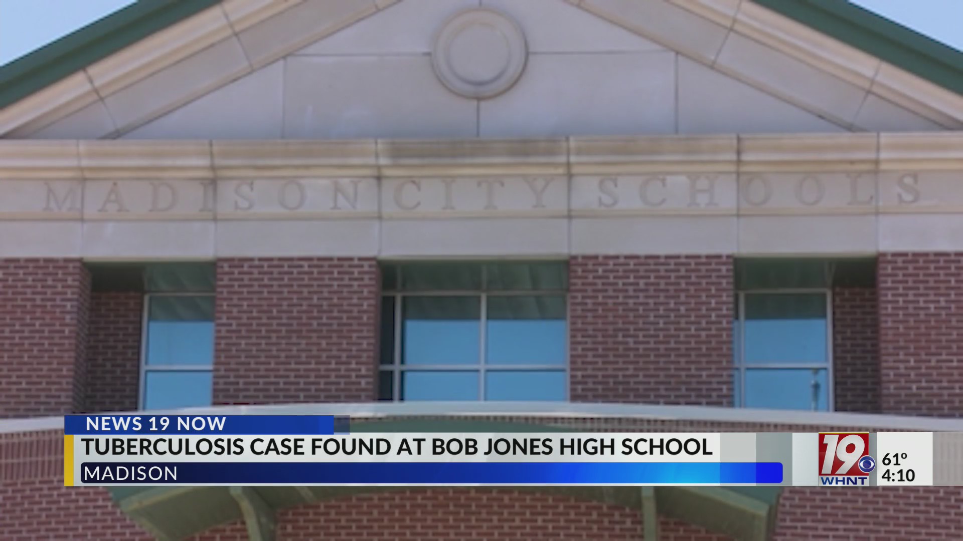 Tuberculosis Case Found At Bob Jones High School | October 15, 2024 ...