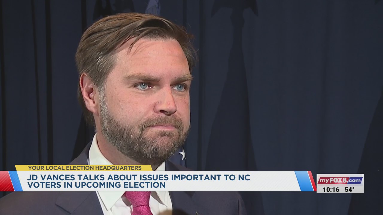 FOX8’s Bob Buckley speaks with JD Vance on key North Carolina issues ...
