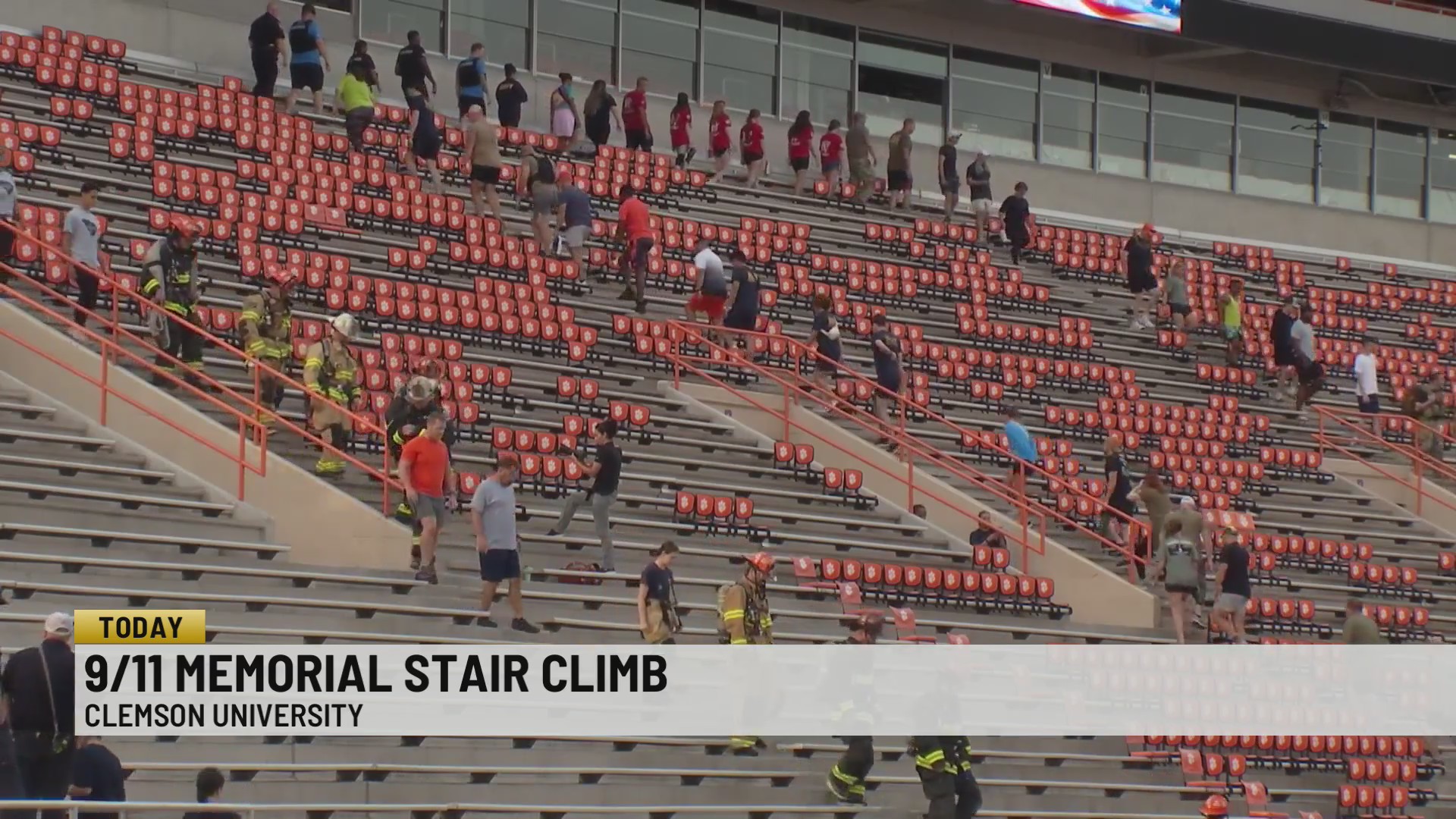Hundreds turn out for Clemson University 9-11 Memorial Stair Climb ...