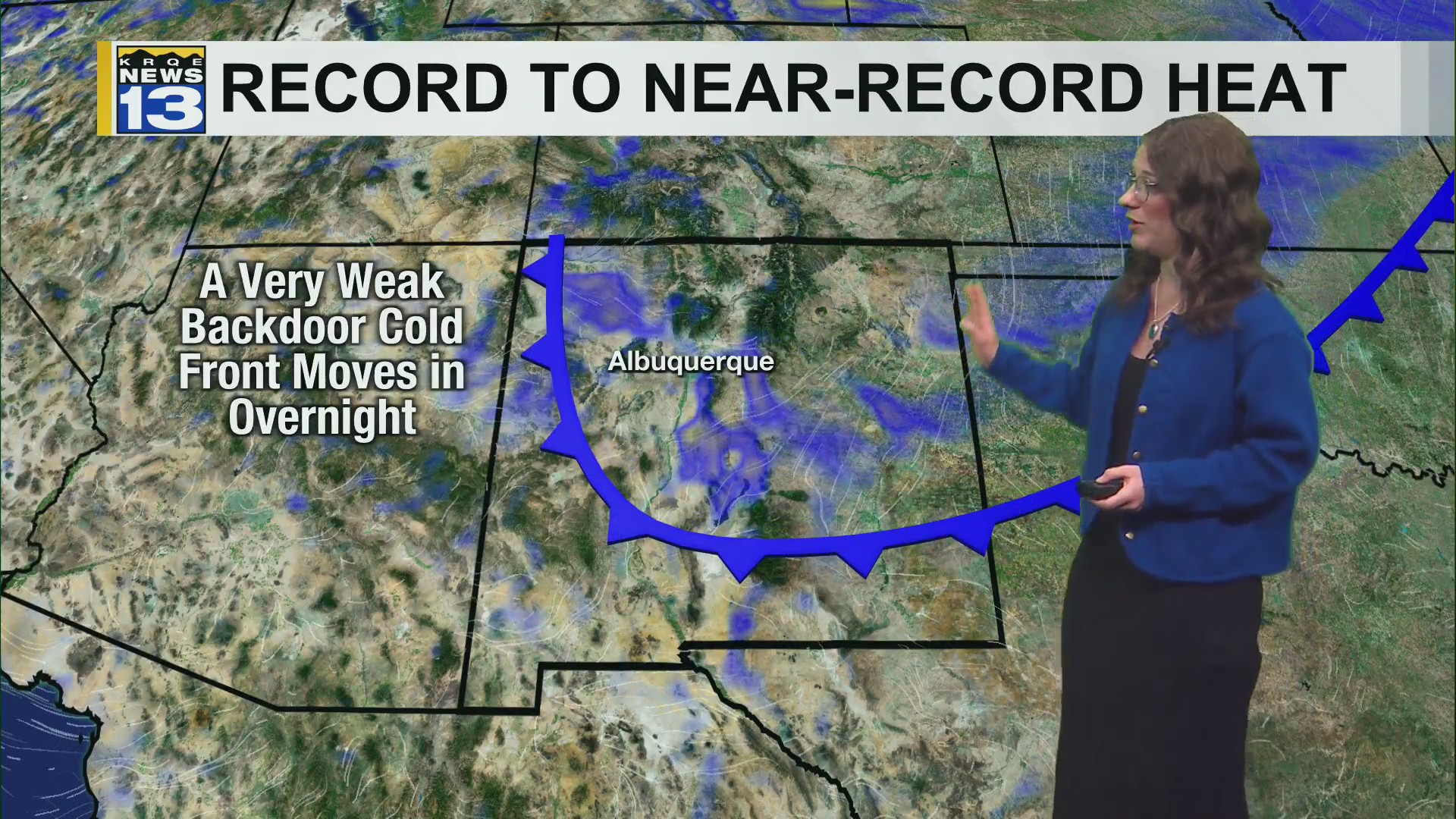 Cold front moves through tonight but temperatures stay warm for most ...