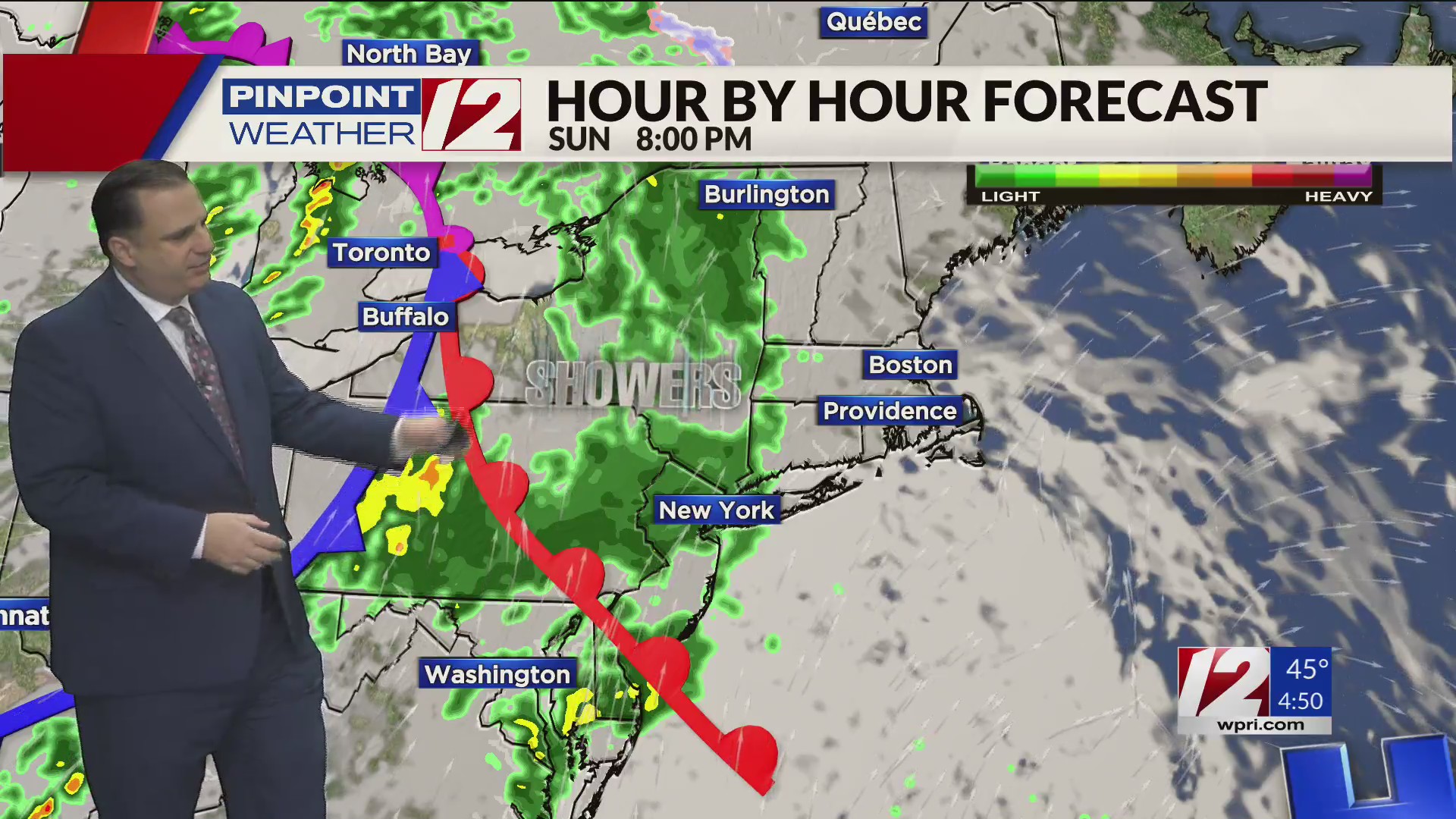 WPRI 12 Weather Forecast for 11/8/24: Mild and dry with a gusty wind ...