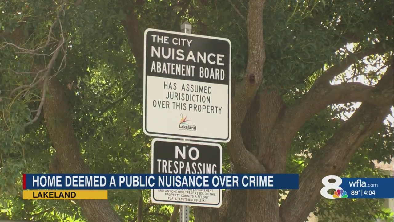 Lakeland home deemed nuisance due to ‘violent activity’ – WFLA