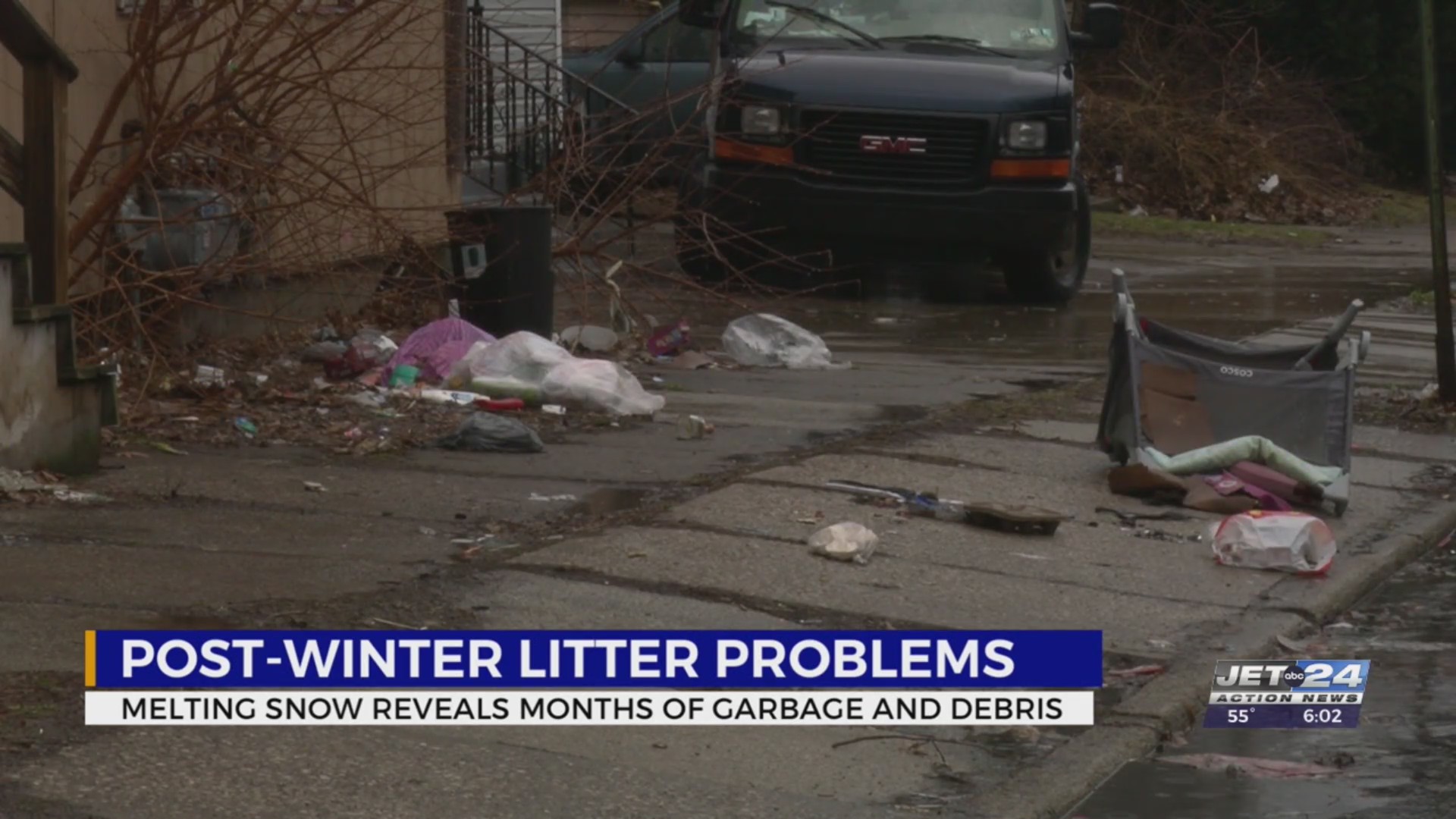 Post-winter litter problems — Melting snow reveals months of garbage ...