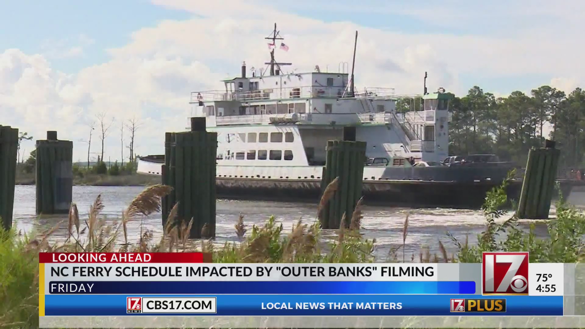 NC ferry schedule impacted by “Outer Banks” filming Friday – CBS17.com