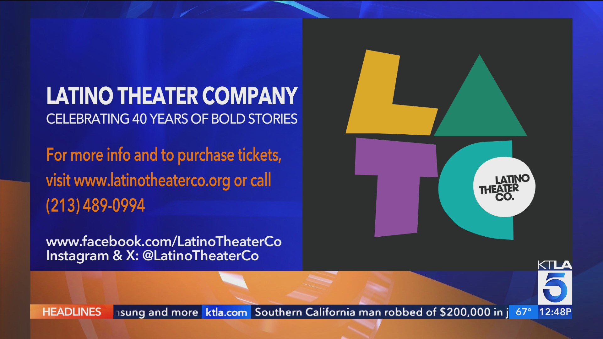 Latino Theater Company celebrating 40 years – KTLA