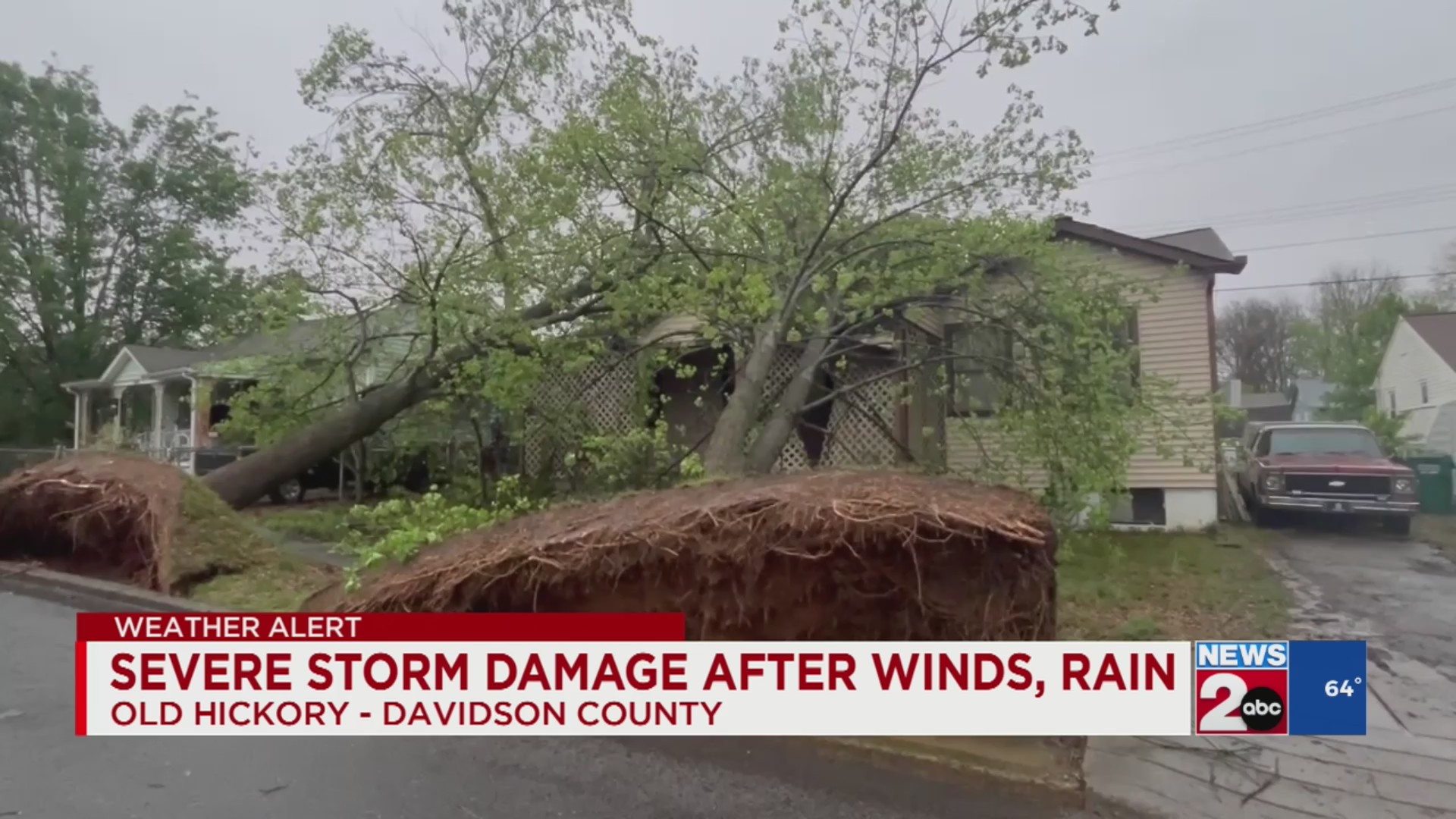 Severe storm damage reported after winds, rain in Middle Tennessee ...