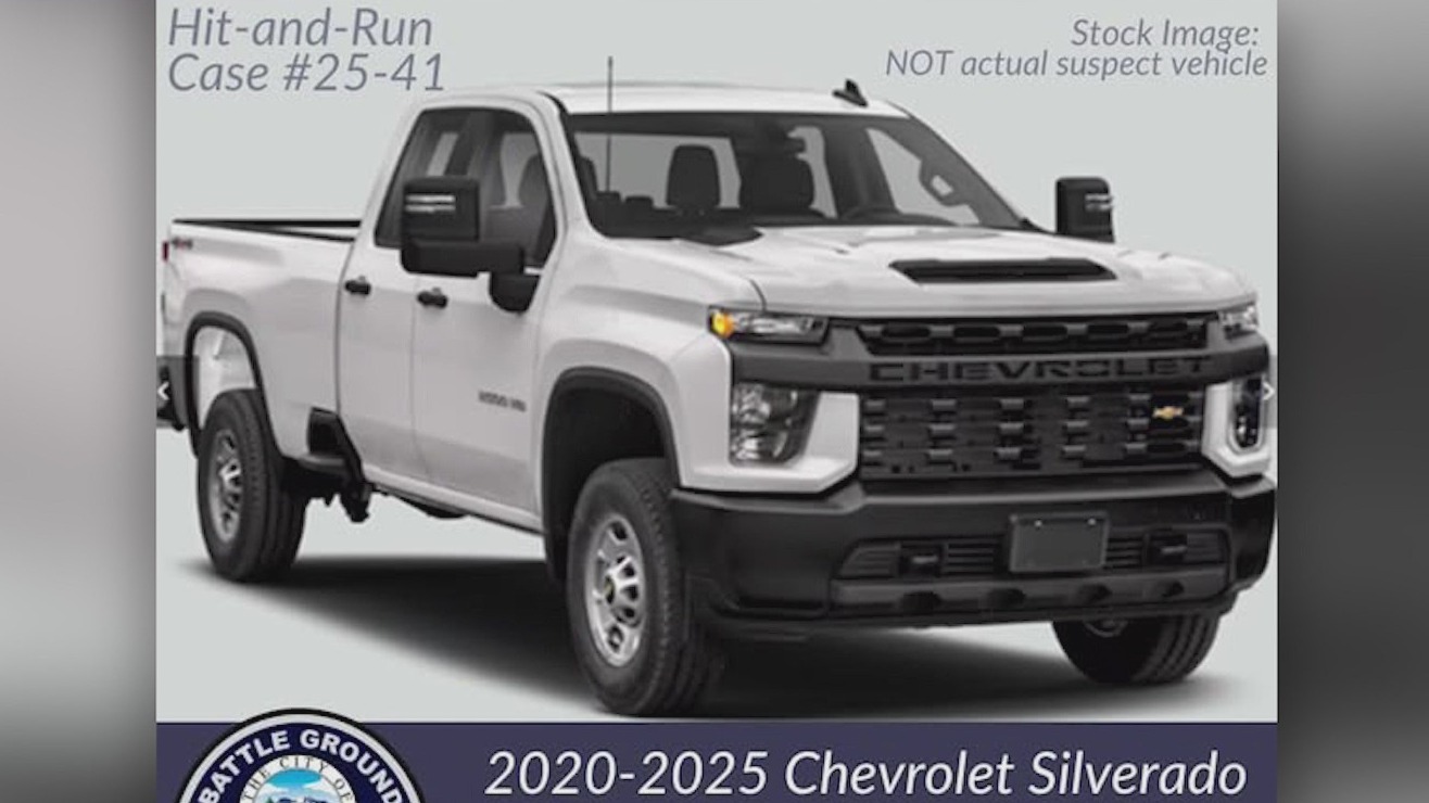 Police release Battle Ground hit-run suspect truck details – KOIN.com