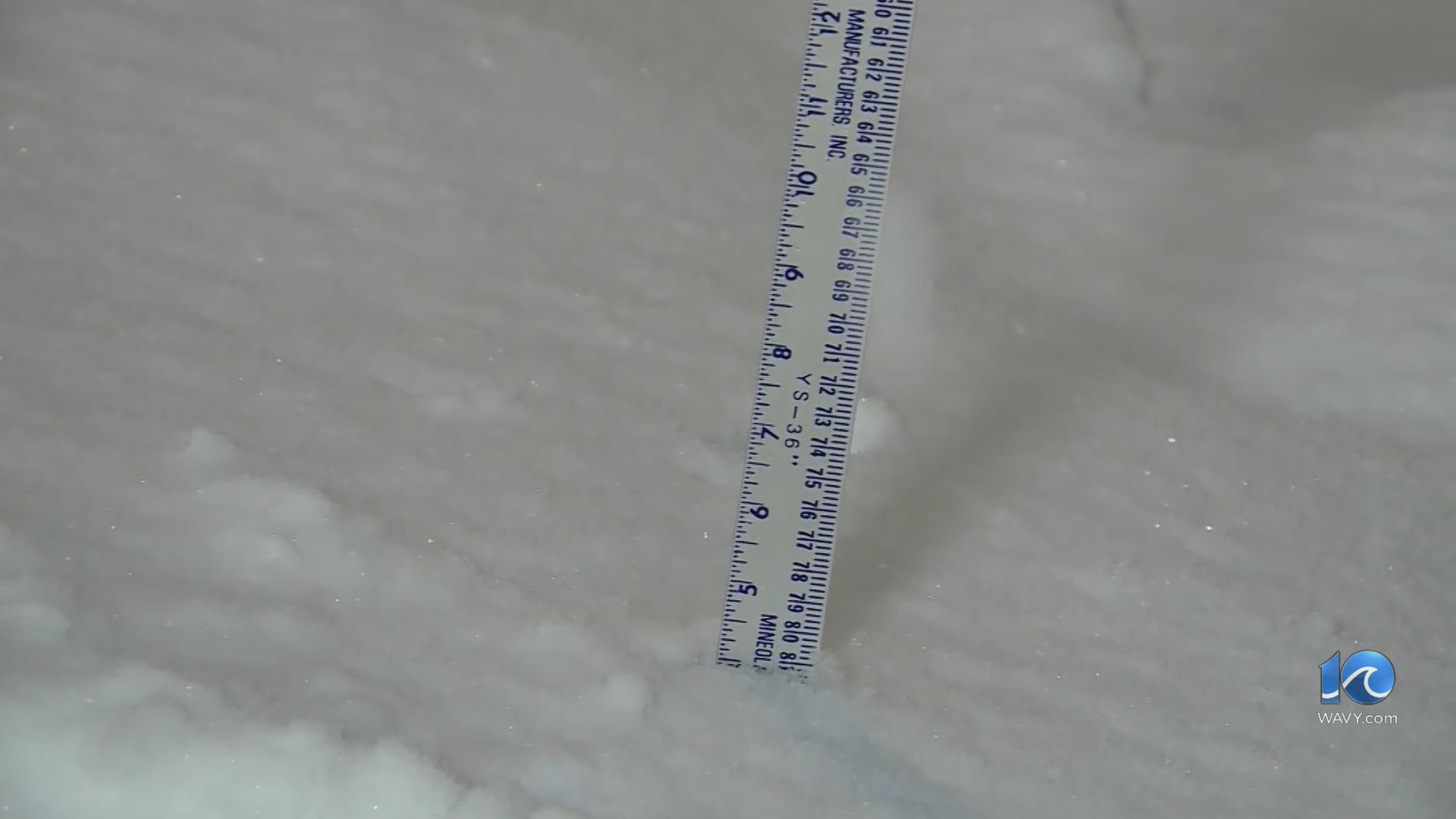 In Town Center area of VB, 4 inches of snow so far – WAVY.com