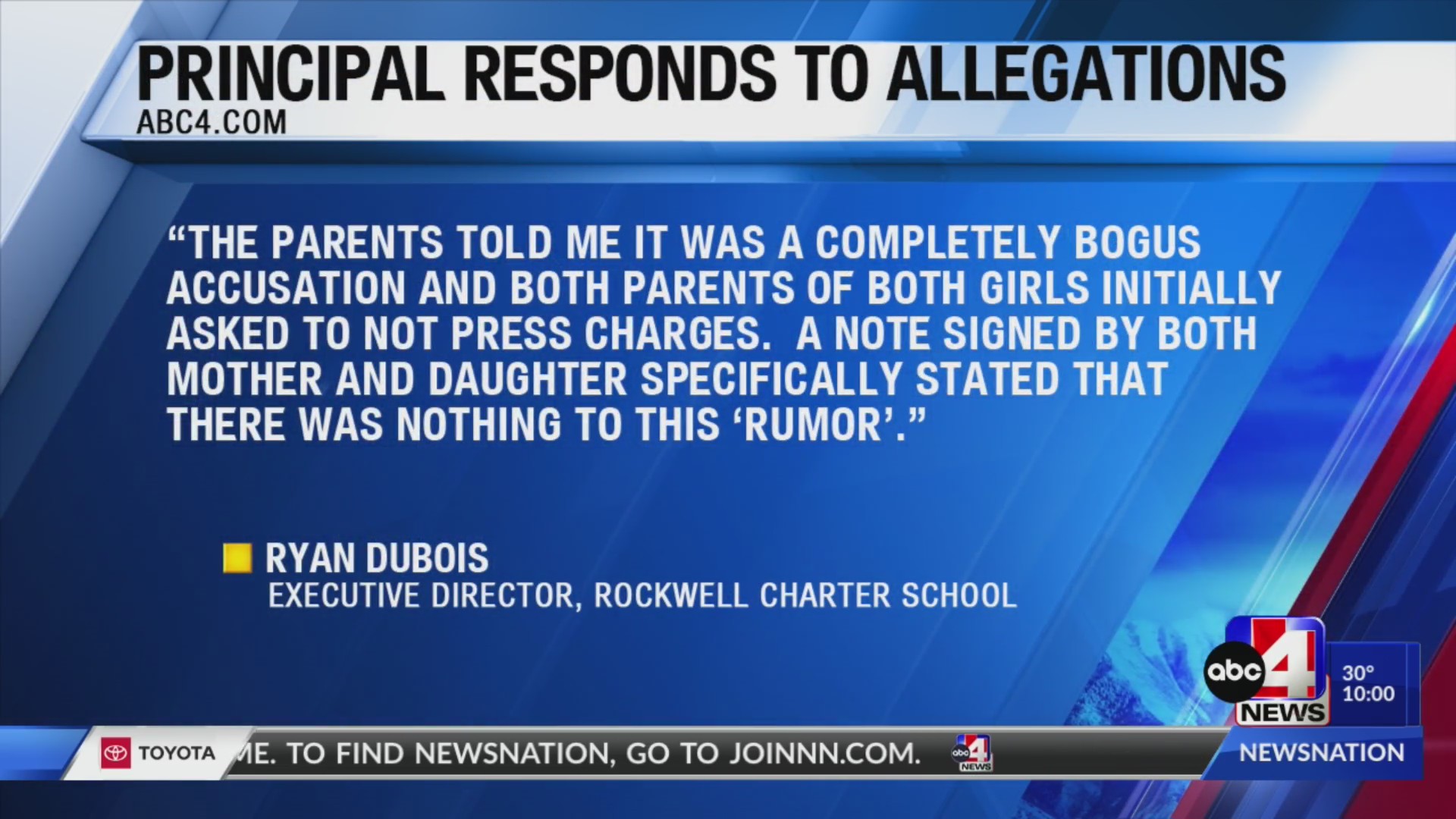 Principal responds to sexual assault allegations against Utah teacher ...