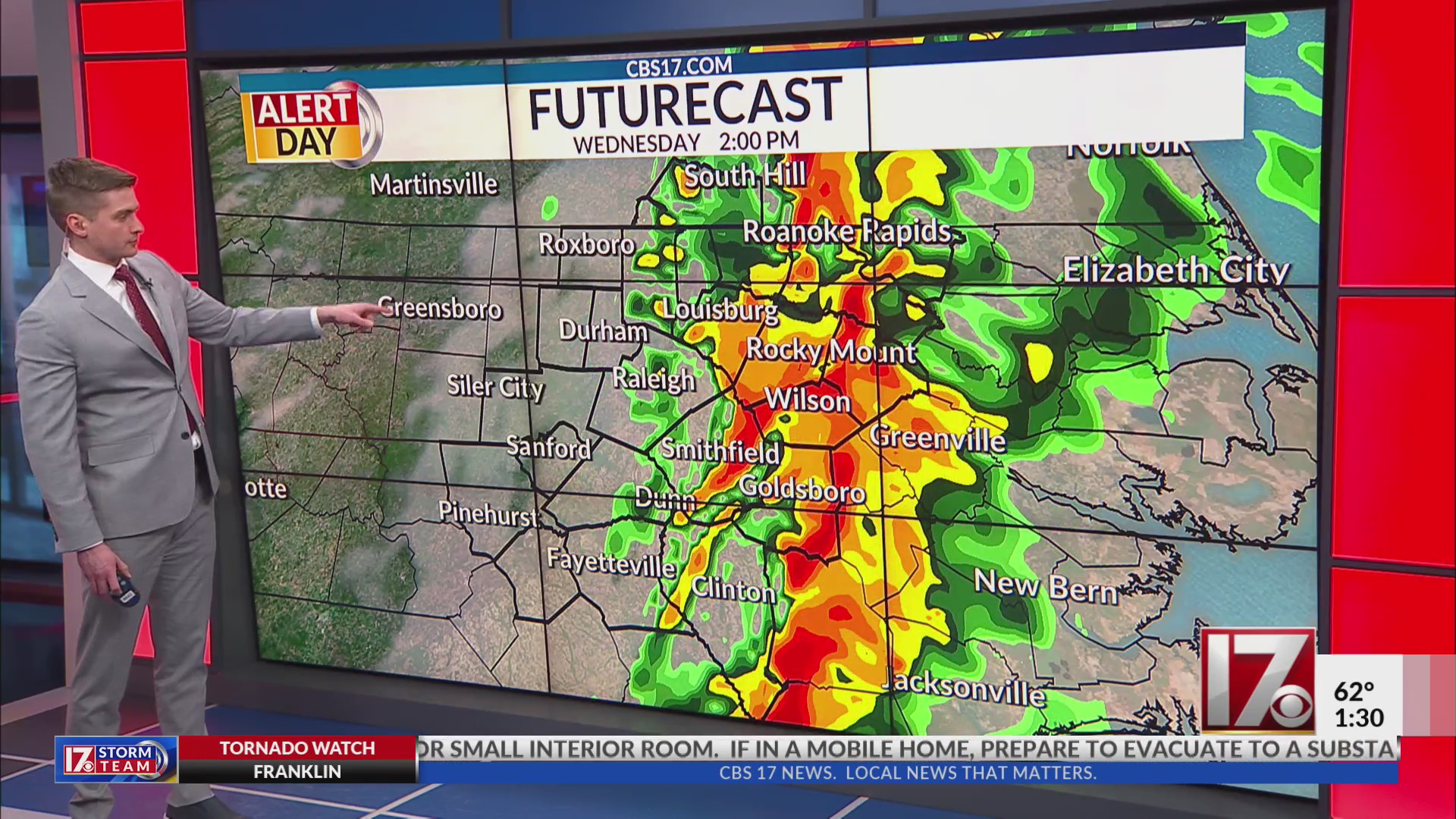 Tracking severe thunderstorm warning areas in NC – CBS17.com