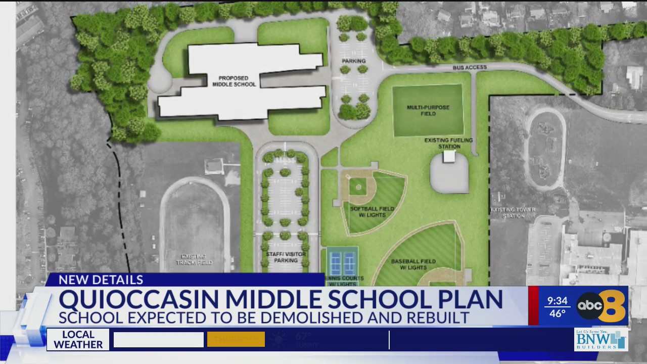 New design unveiled for Quioccasin Middle School rebuild in Henrico ...