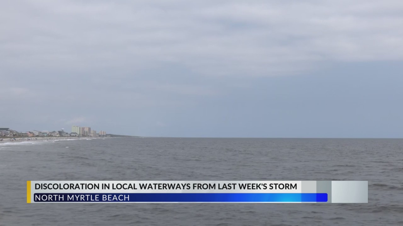 Heavy North Carolina rains causing ocean discoloration on Grand Strand ...