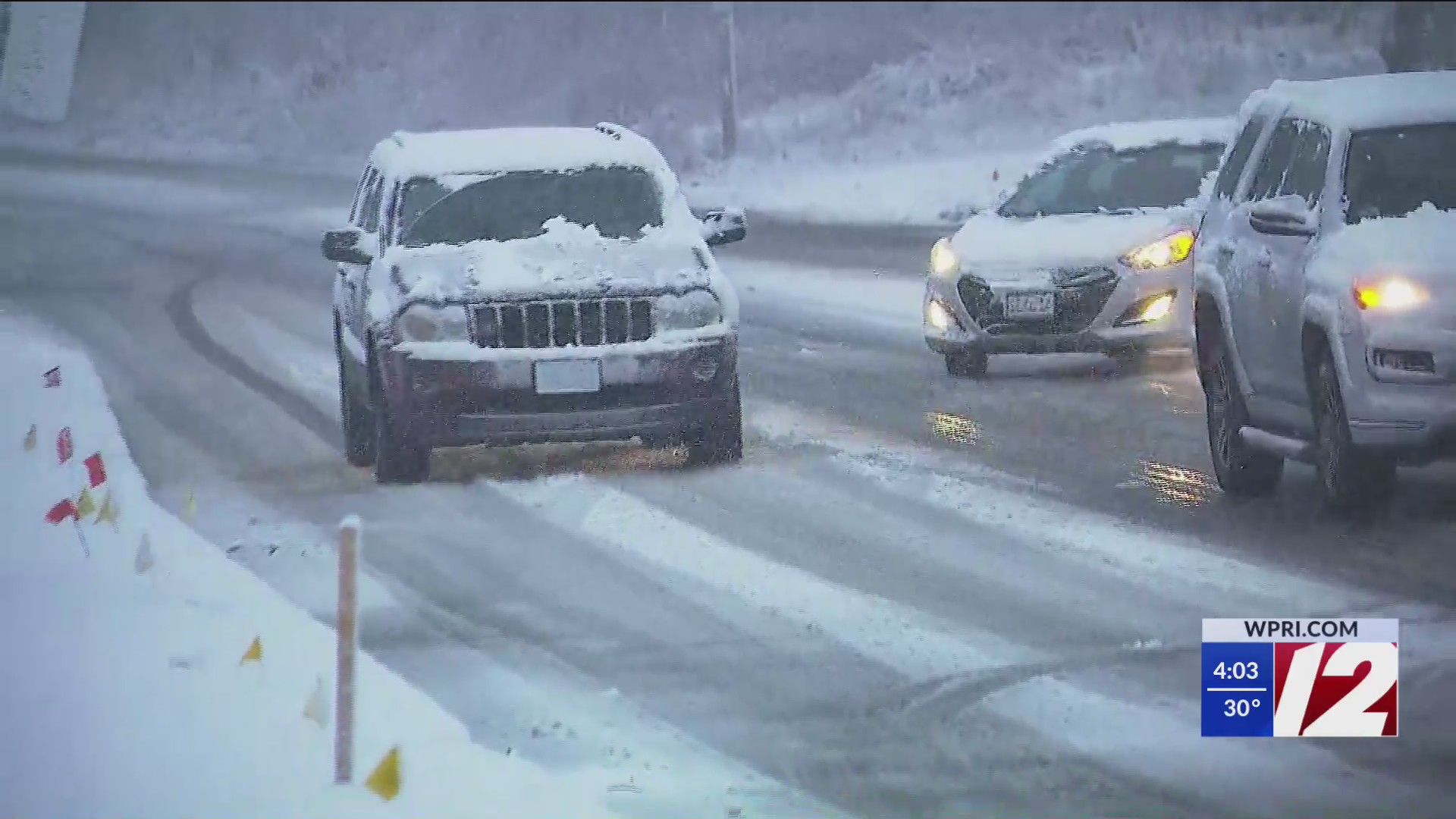 Weather Alert: Snowfall making for slow, slippery travel – WPRI.com
