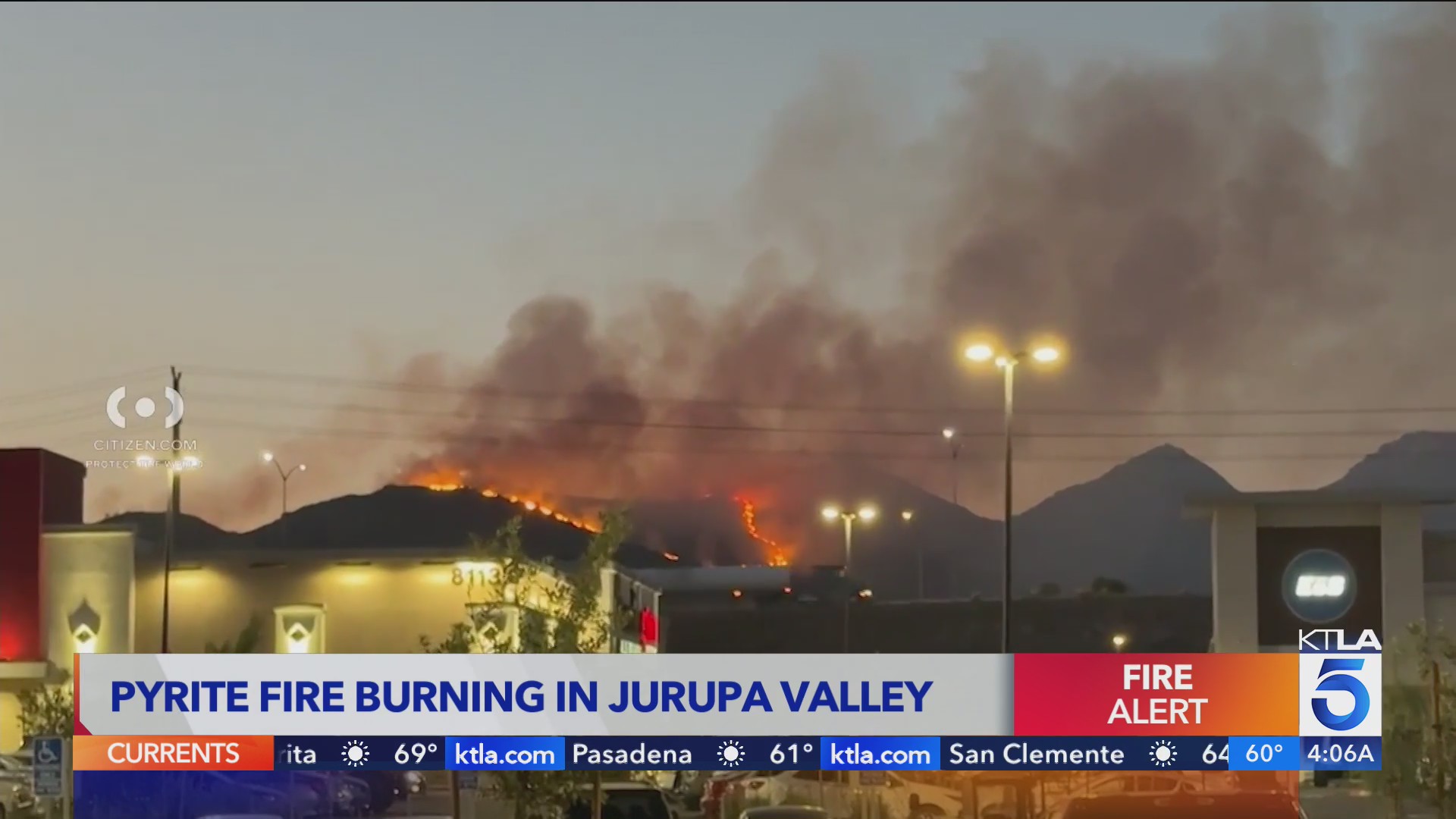 Riverside County fire burns in hills above Jurupa Valley – KTLA