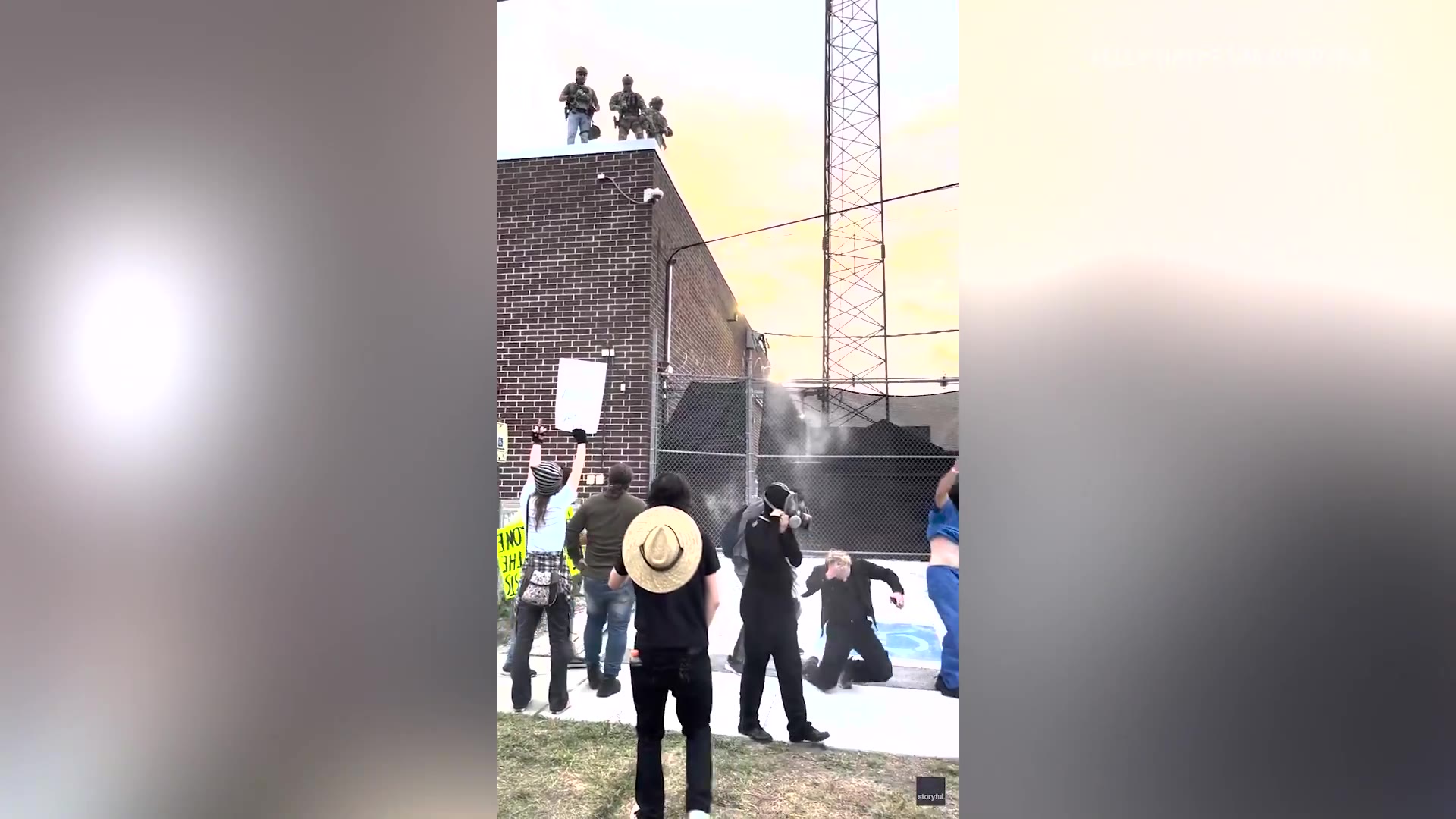 VIDEO: ICE agents shoot pastor in face with pepperball in Broadview ...